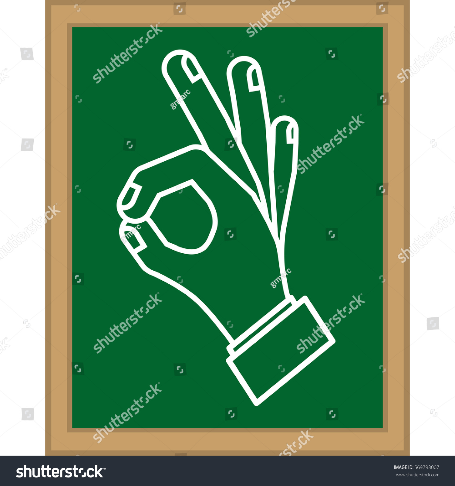 Human Hands Doing Symbol Stock Vector (Royalty Free) 569793007