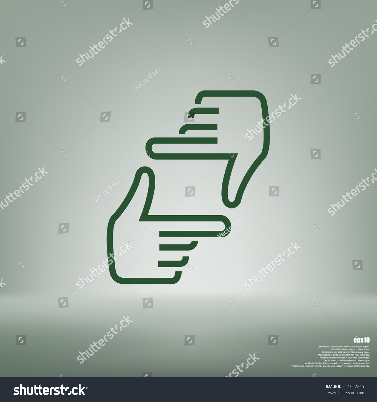 Human Hands Doing Cropping Symbol: Vector có sẵn (miễn phí bản quyền ...