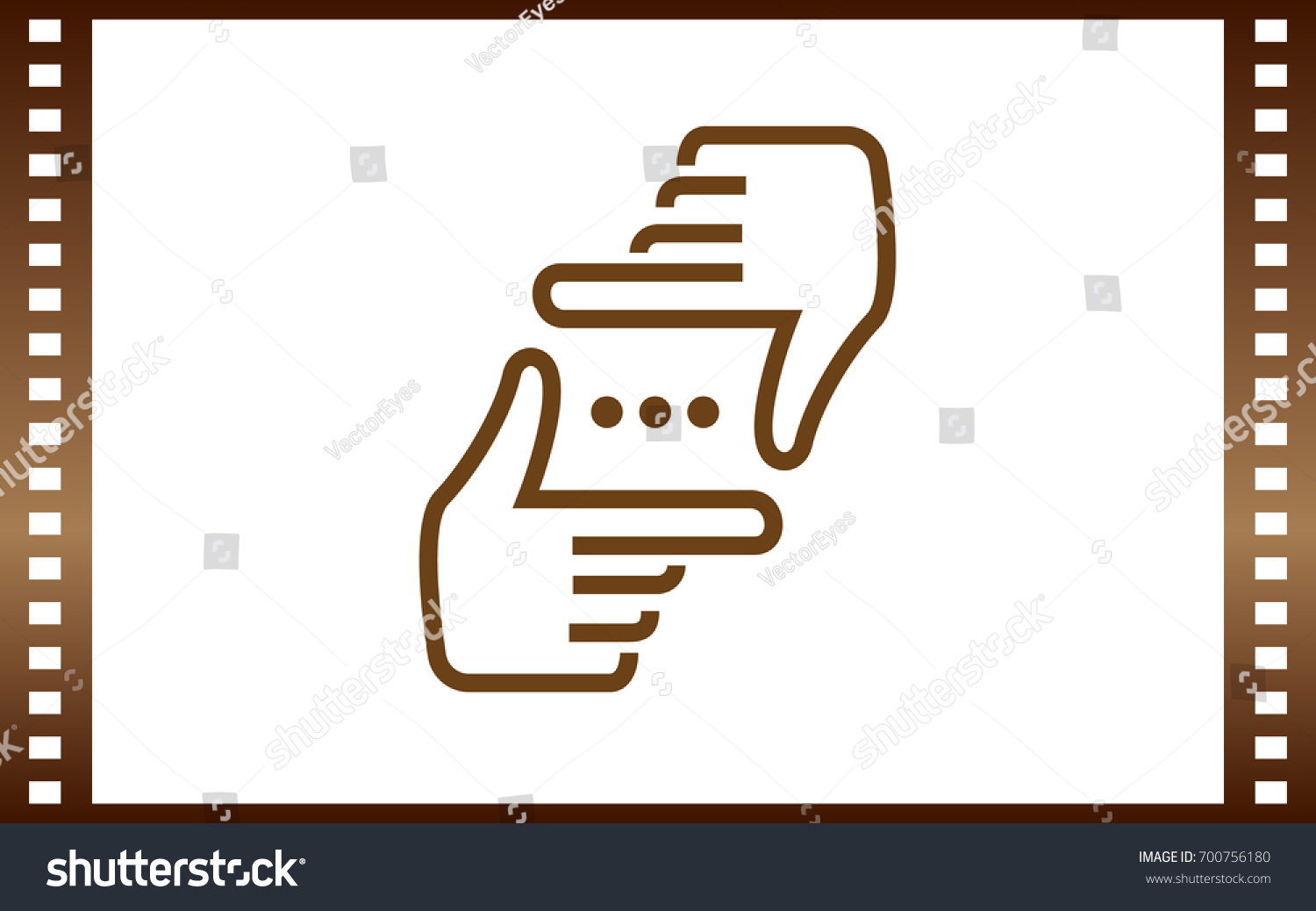 Human Hands Doing Cropping Symbol Stock Vector (Royalty Free) 700756180