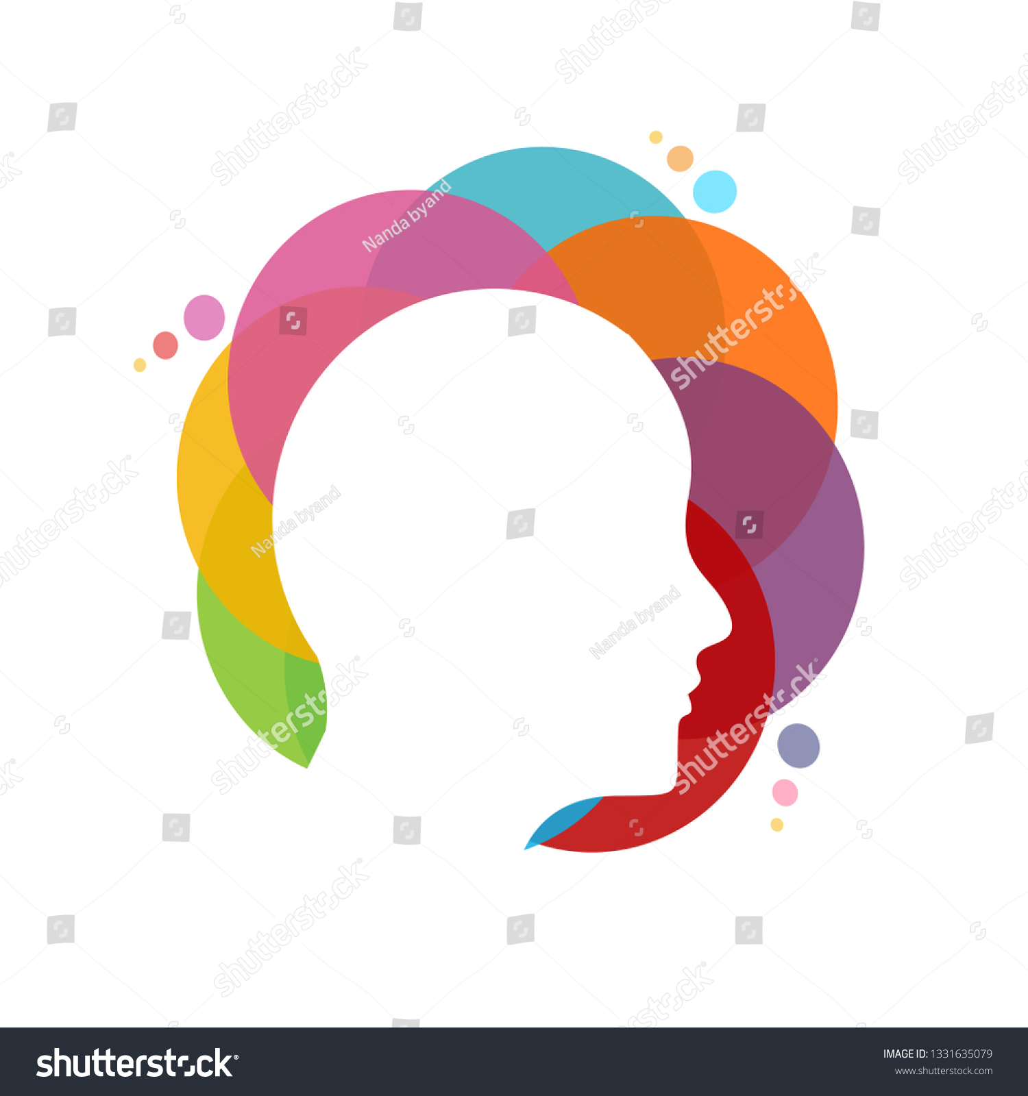 Human Head Logo Icon Stock Vector (Royalty Free) 1331635079