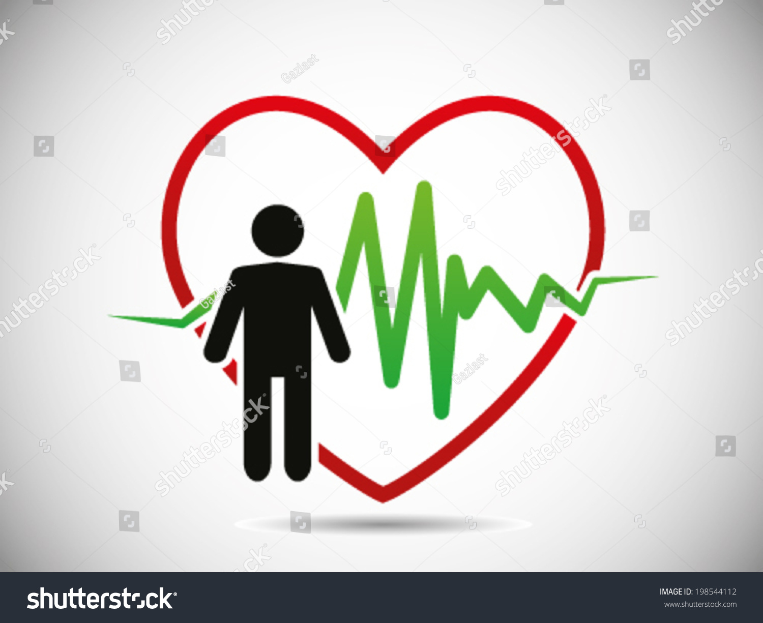 Human Heart Good Condition Stock Vector (Royalty Free) 198544112 ...