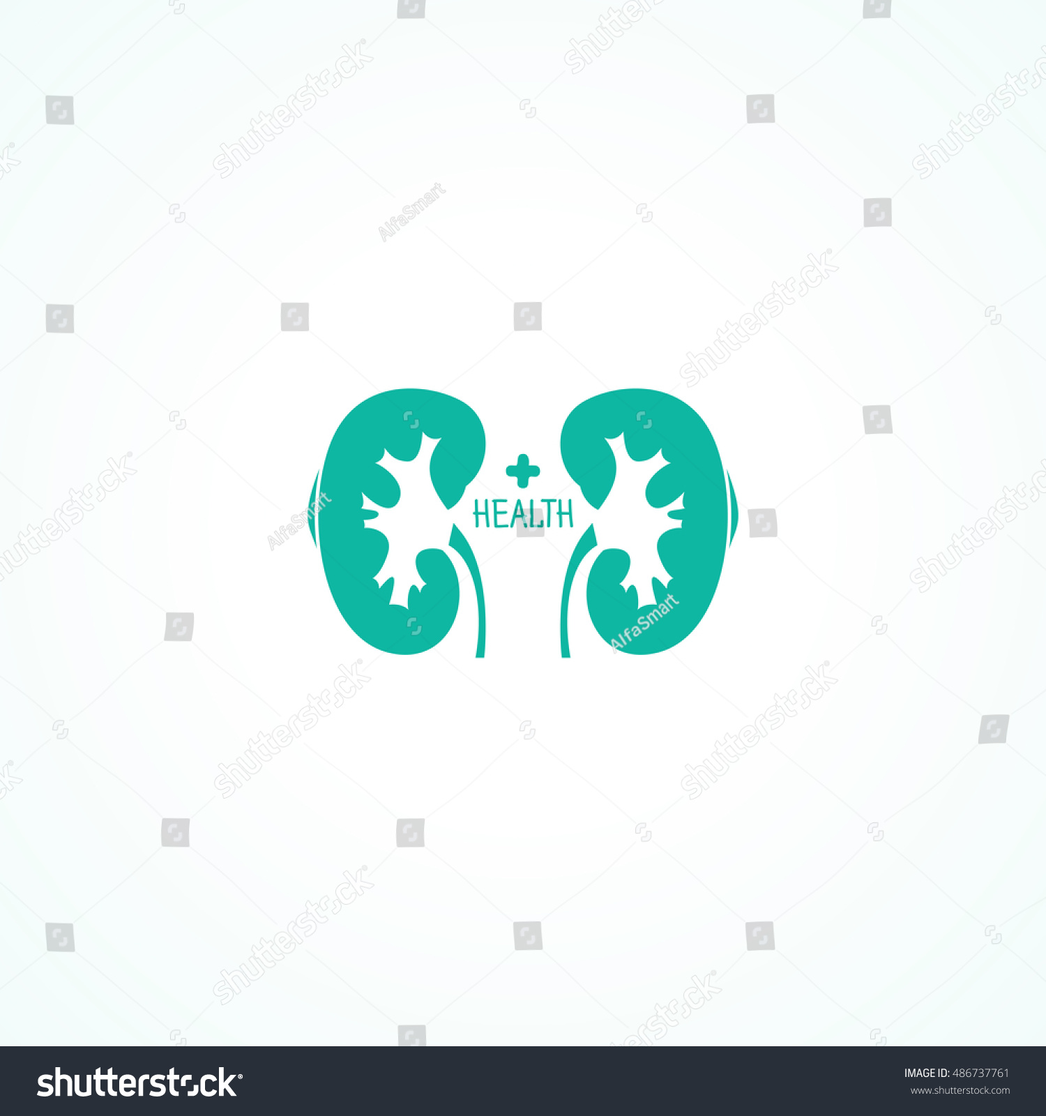 Human Kidneys Symbol: vector de stock (libre de regalías) 486737761 ...