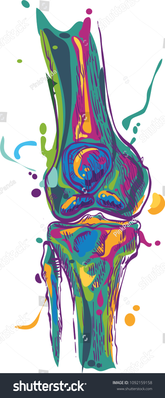 Human Knee Vector Art Abstract Art Stock Vector (Royalty Free ...