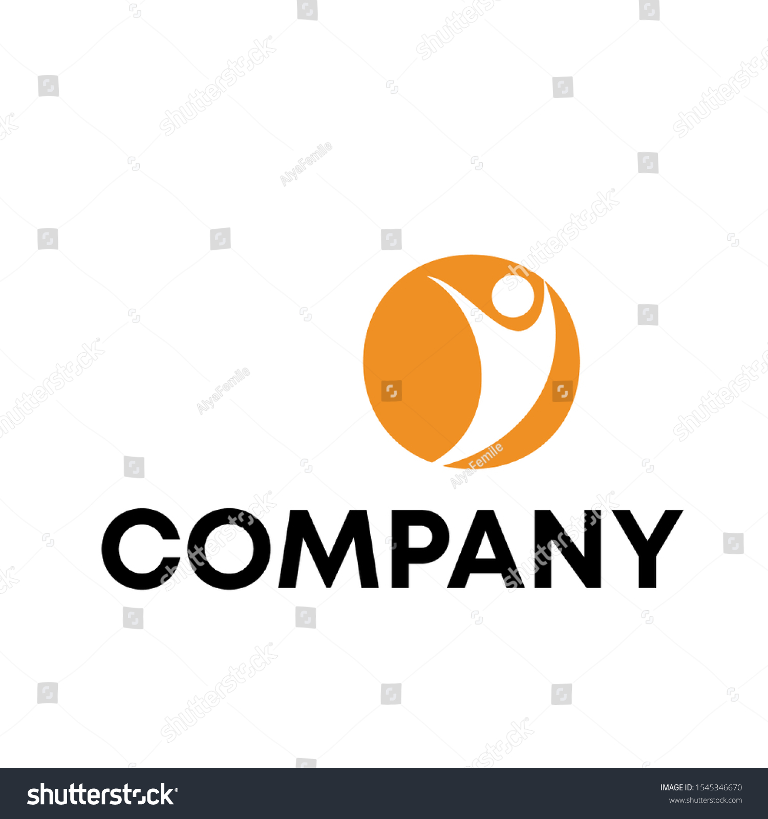 Human Logo Design Vector Unique Template Stock Vector (Royalty Free ...