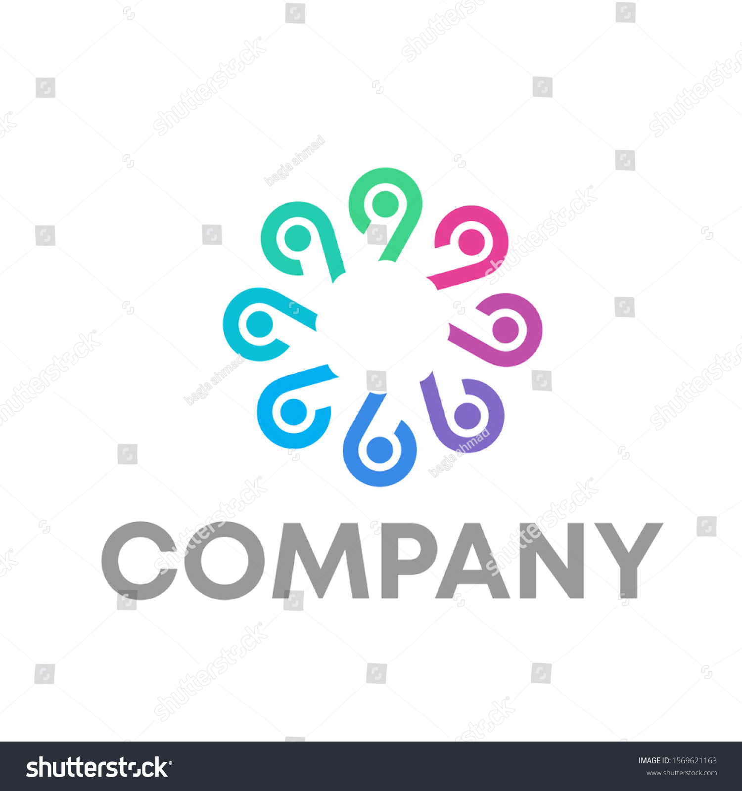 Human Logo Vector Design Template Sign Stock Vector (Royalty Free ...