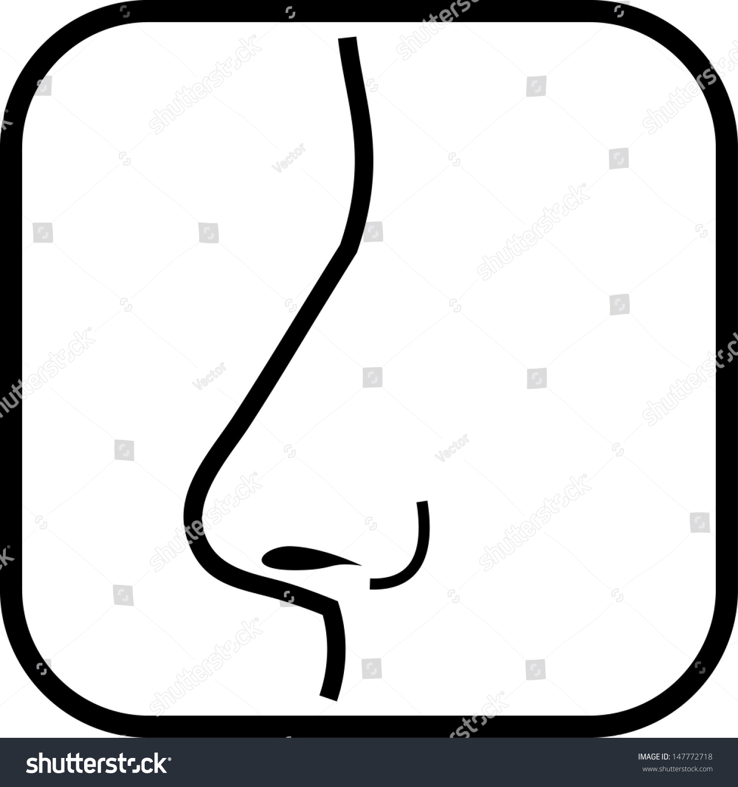 Human Nose Vector Isolated: vector de stock (libre de regalías ... Human Nose Vector Isolated: vector de stock (libre de regalías ...