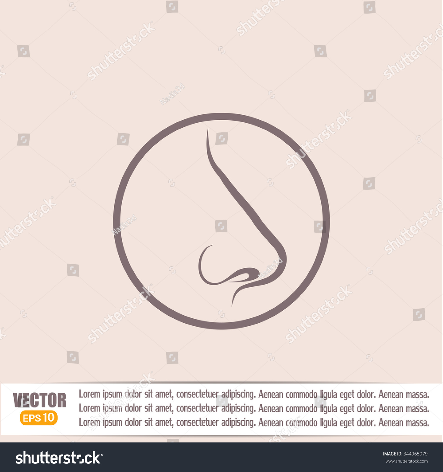Human Nose Vector Isolated Stock Vector (Royalty Free) 344965979 Human Nose Vector Isolated Stock Vector (Royalty Free) 344965979