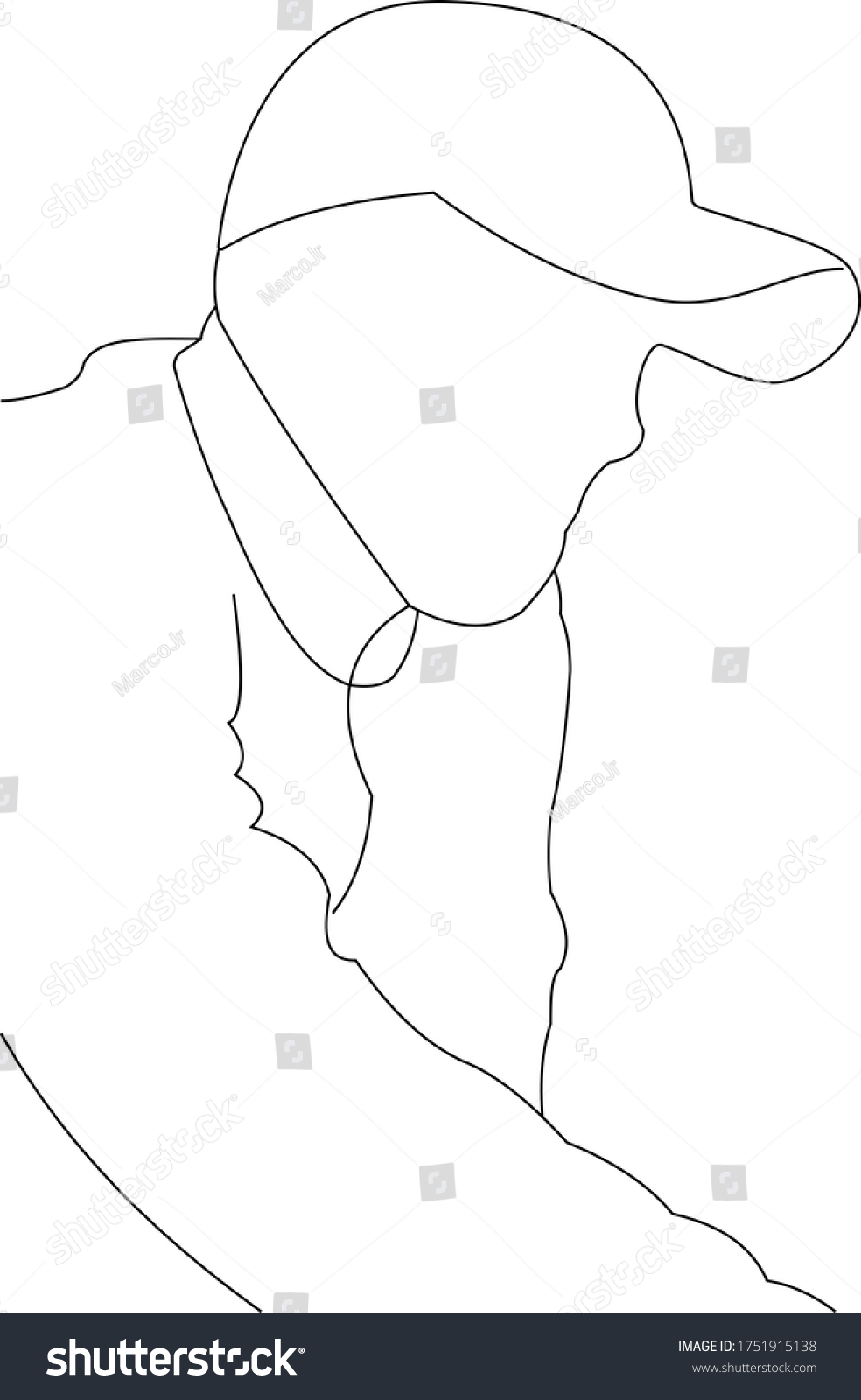 Human Outline Vector Different Applications Stock Vector (Royalty Free ...
