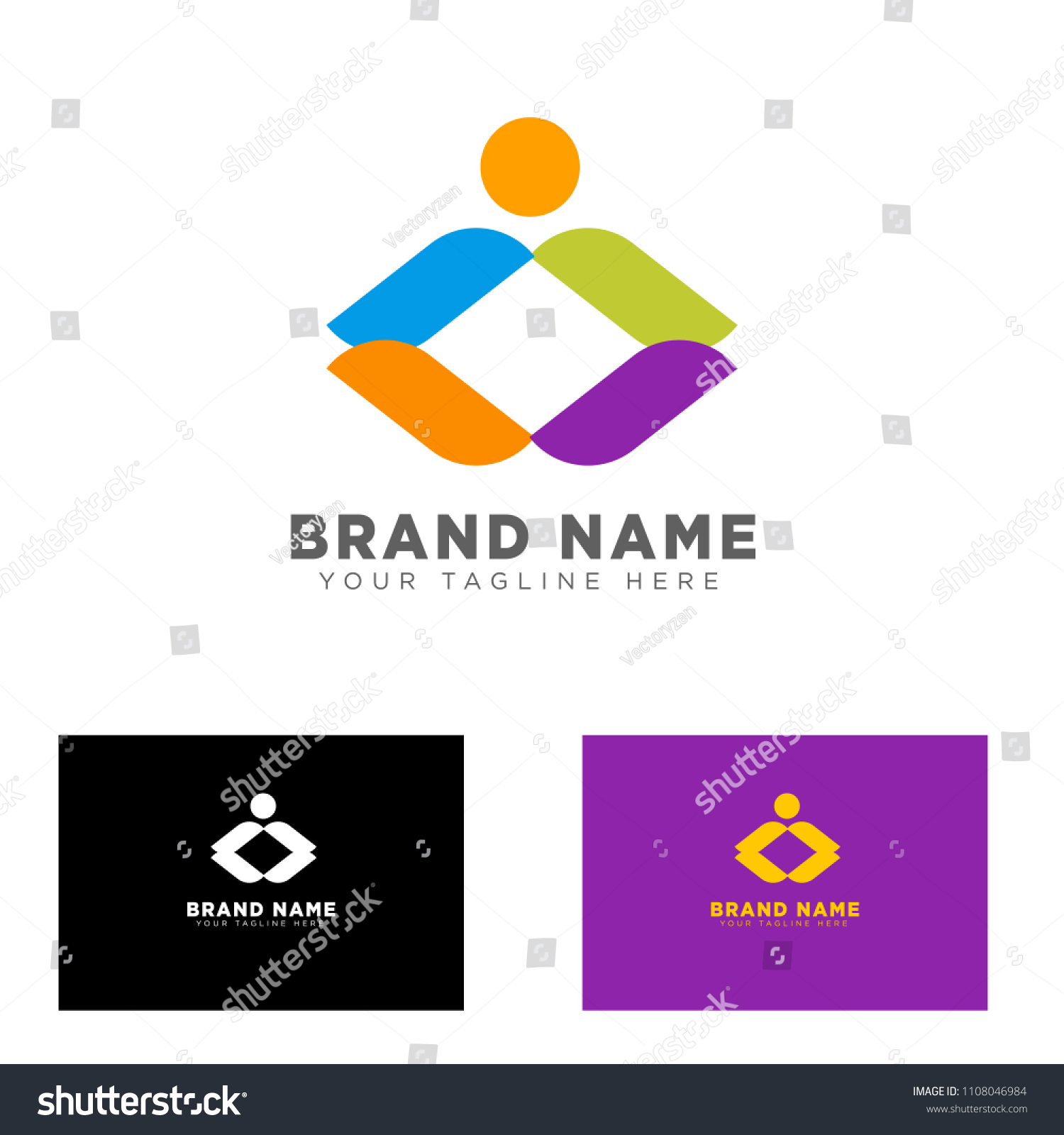 Human People Logo Vector Illusration Graphic Stock Vector (Royalty Free ...