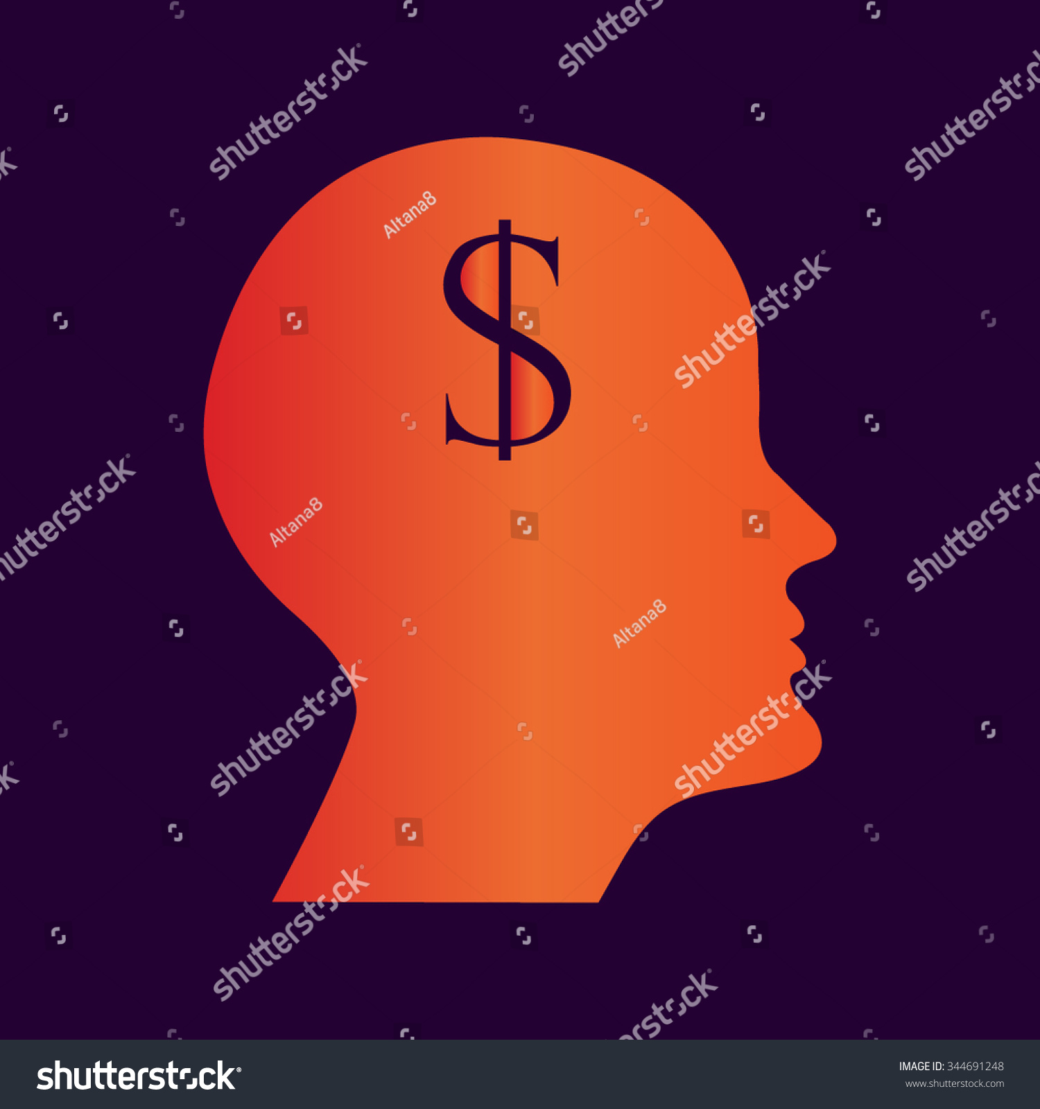 Human Profile Picture Stock Vector (Royalty Free) 344691248 | Shutterstock
