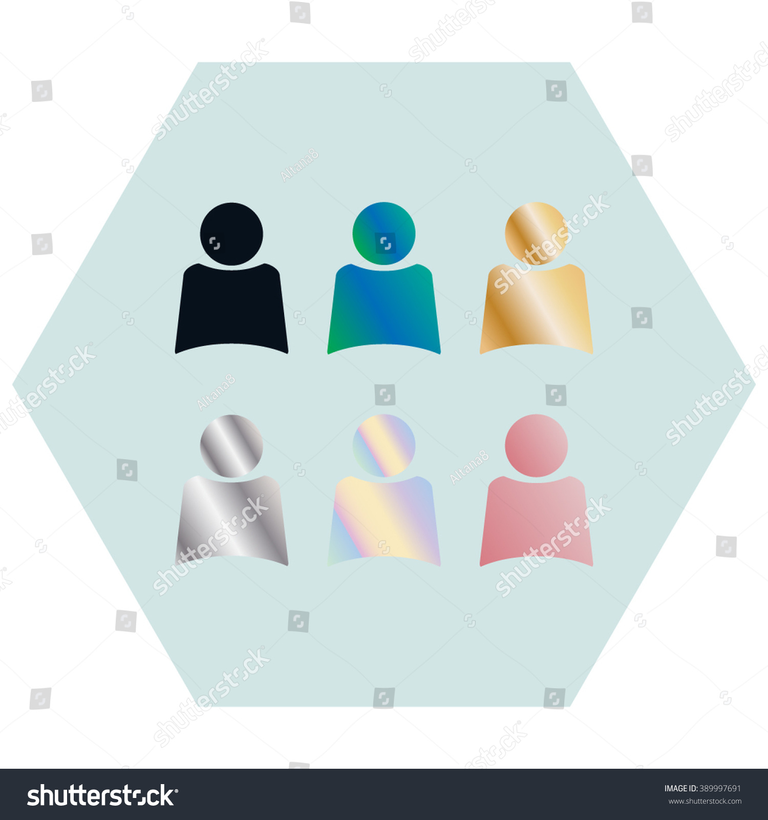 Human Profile Picture Stock Vector (Royalty Free) 389997691 | Shutterstock