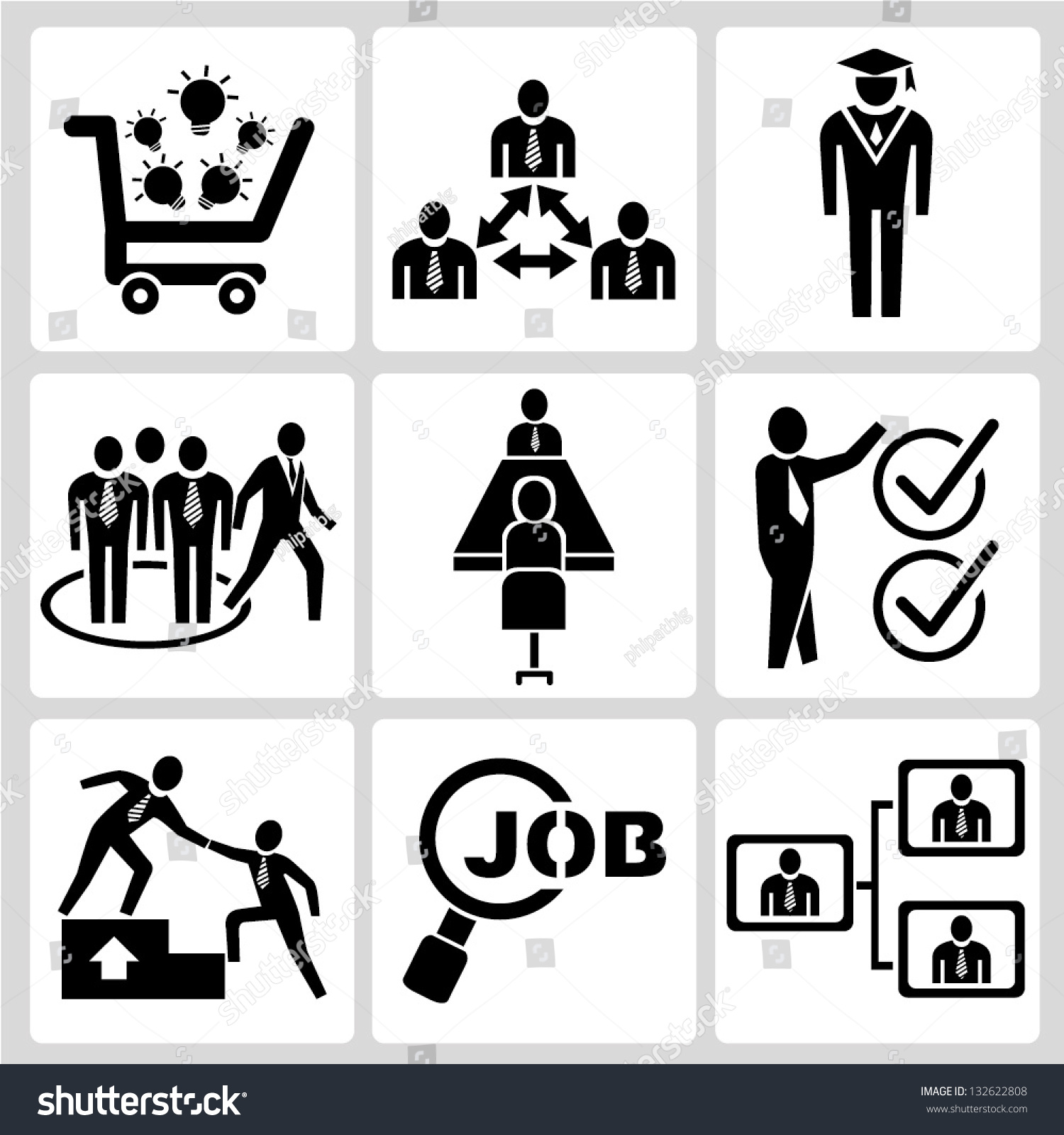 Human Resource Management Icon Set Sign Stock Vector (Royalty Free ... Human Resource Management Icon Set Sign Stock Vector (Royalty Free ...