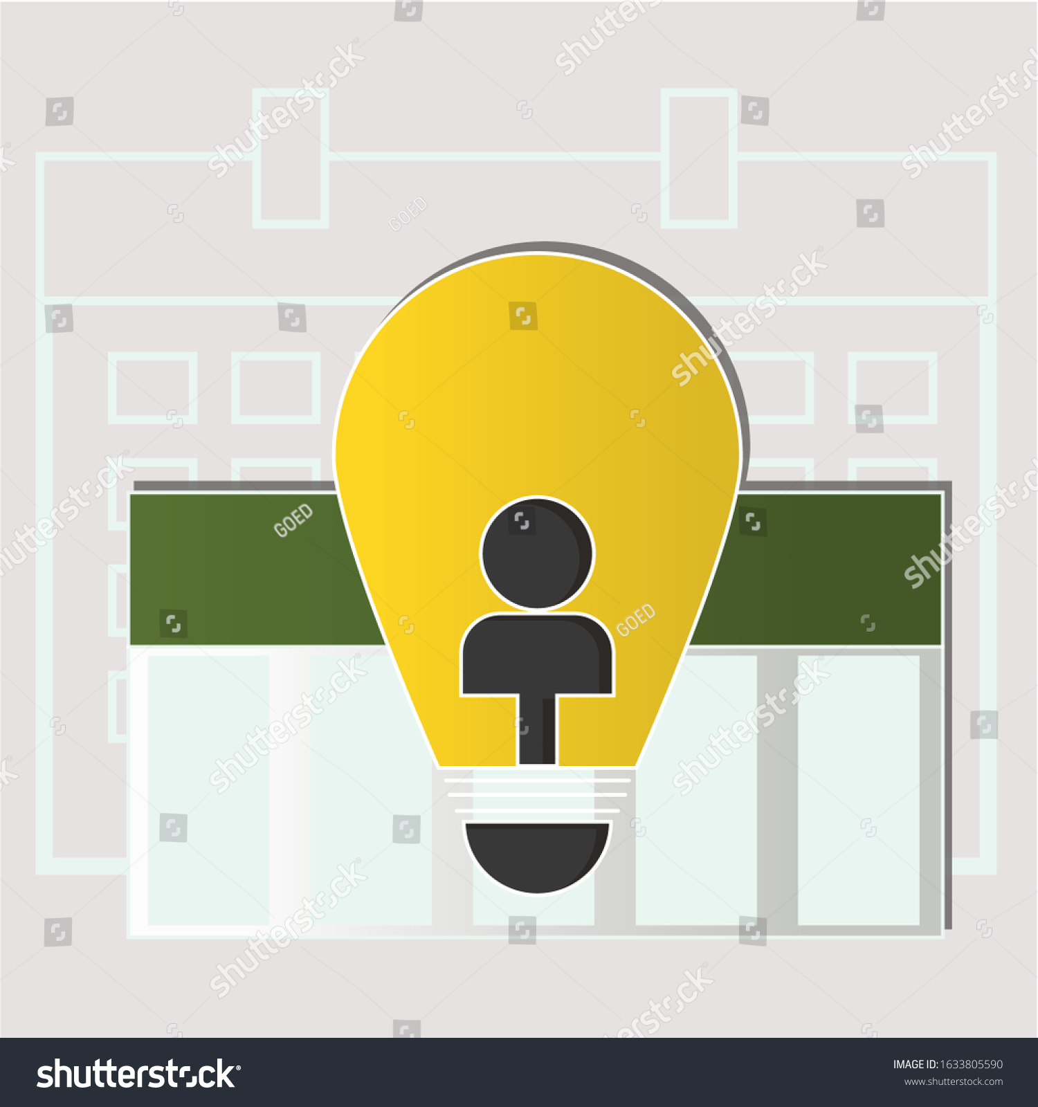 Human Resources Manager Concept Creative Idea Stock Vector (Royalty ...