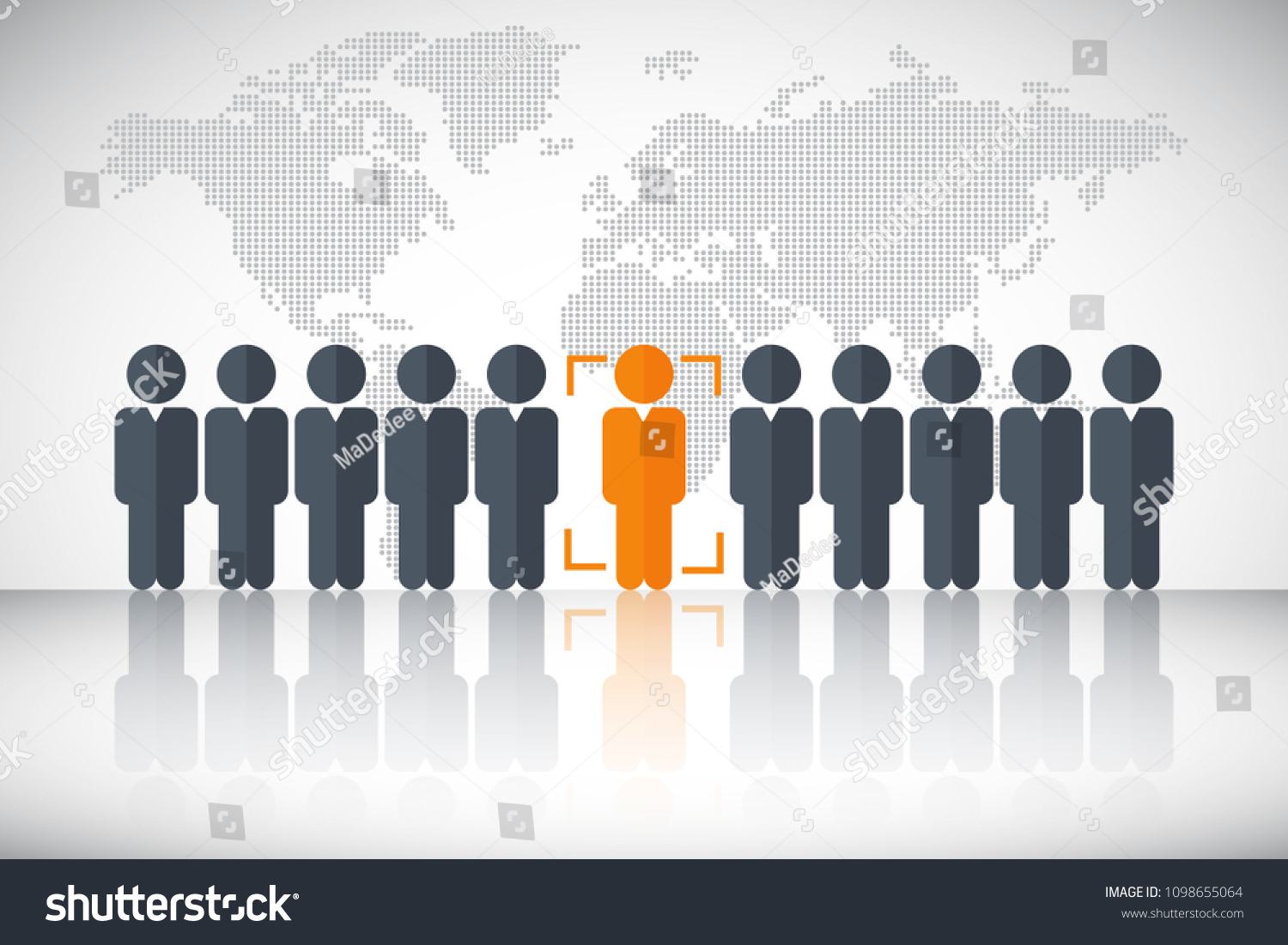 Human Resources Poster Web Banner Human: vector de stock (libre de ...