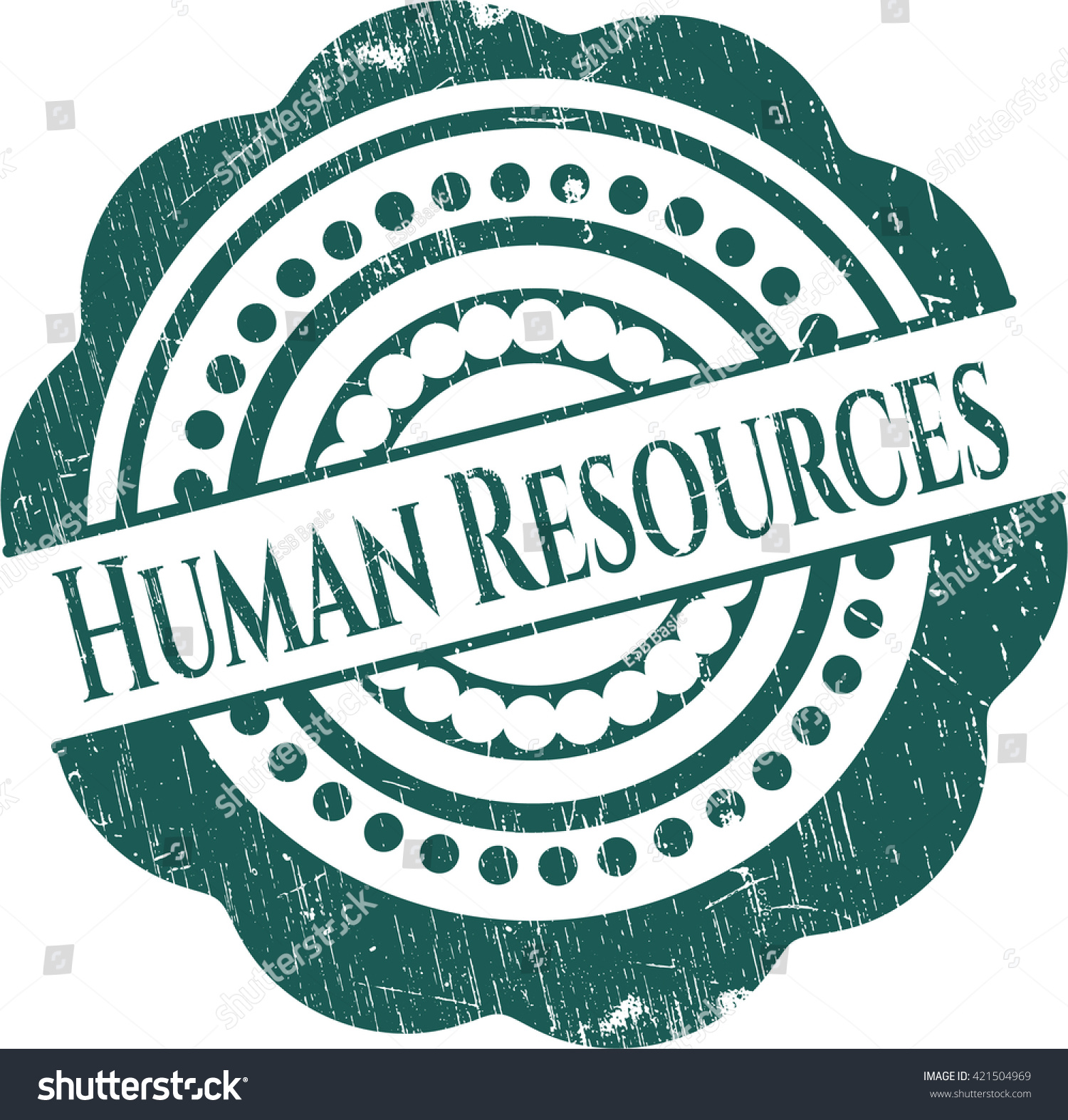 Human Resources Rubber Seal Stock Vector (Royalty Free) 421504969 ...