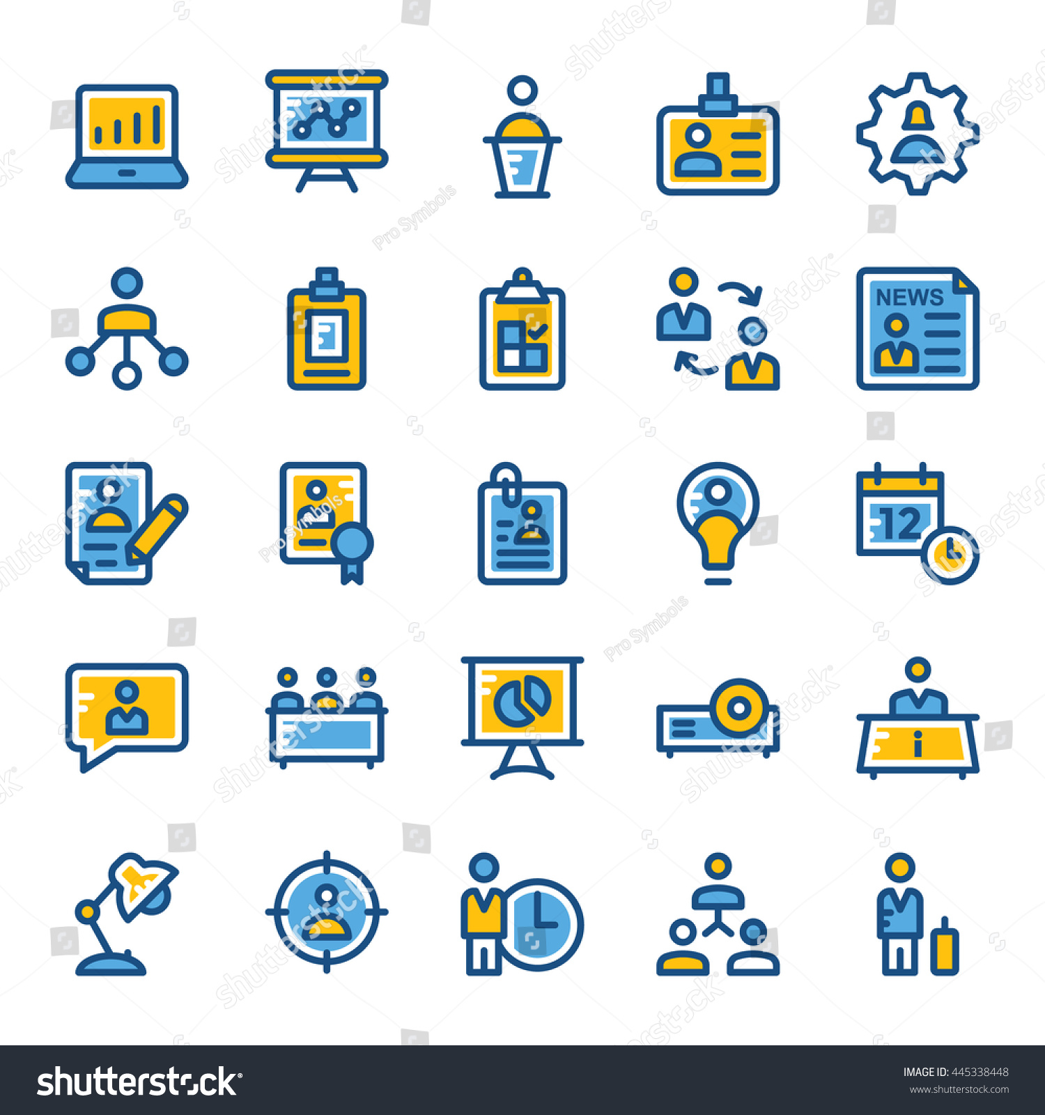 Human Resources Vector Icons 2: vetor stock (livre de direitos ...