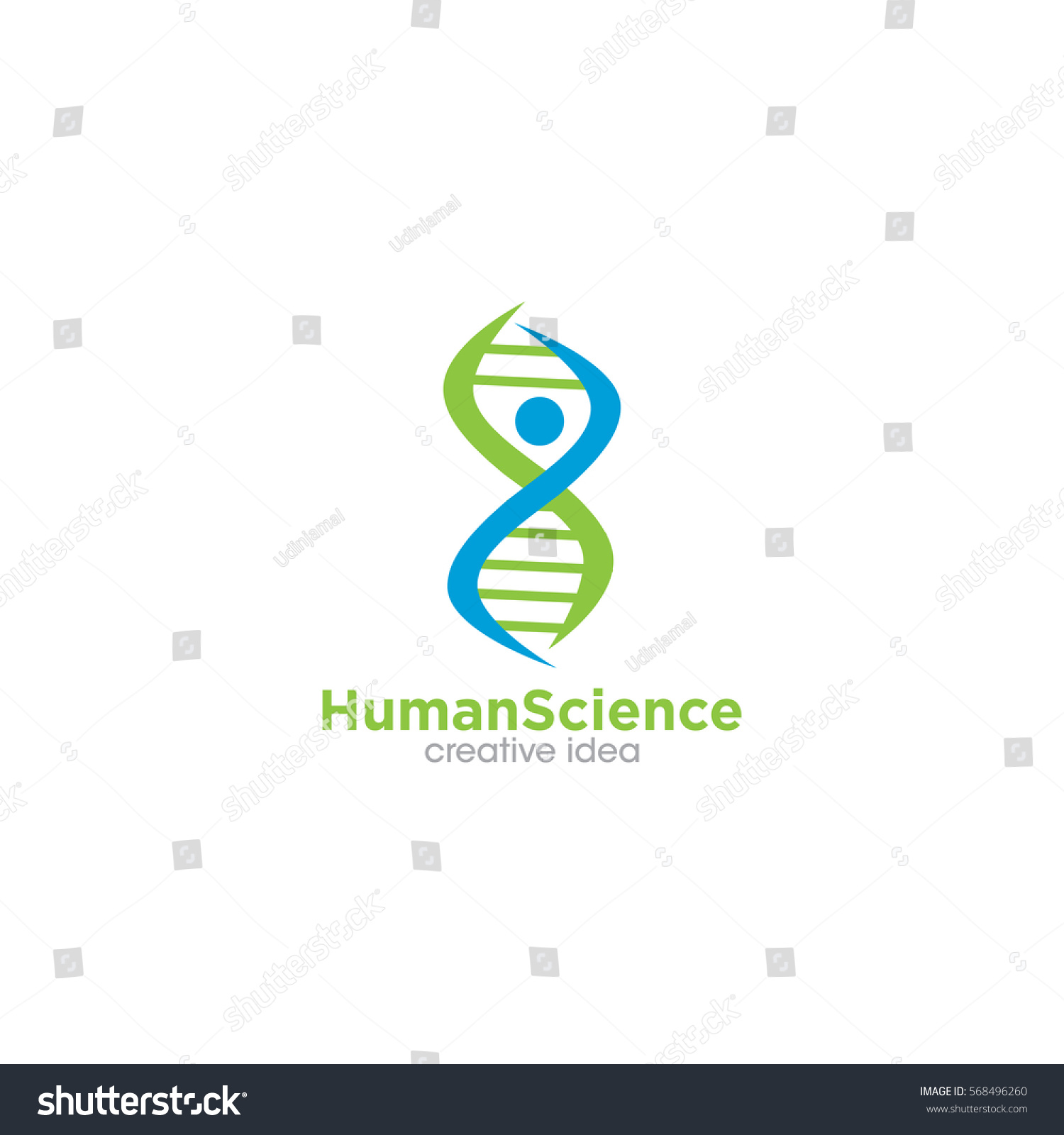 Human Science Creative Concept Logo Design Stock Vector (Royalty Free ...