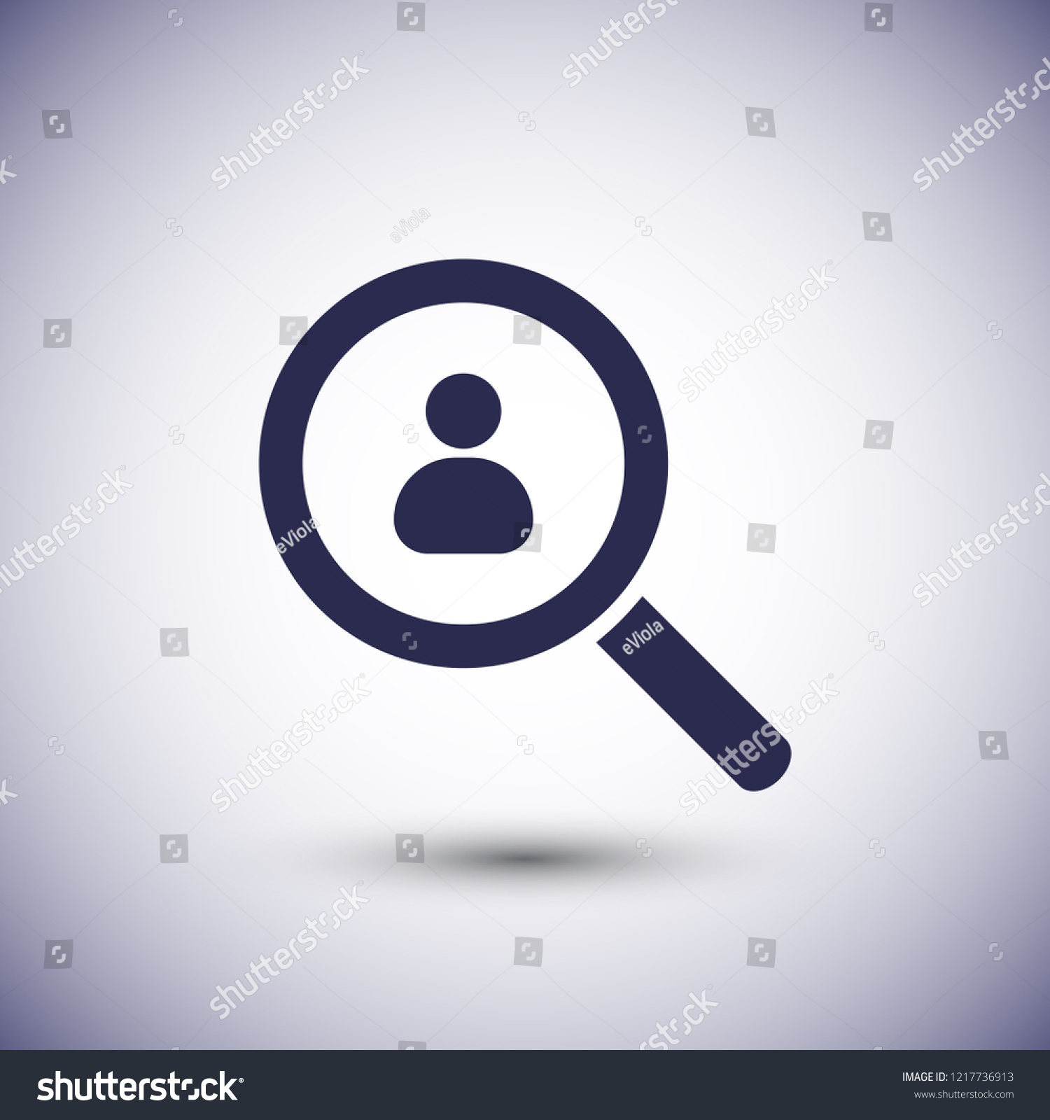 Human Search Icon Vector Stock Vector (Royalty Free) 1217736913 ...