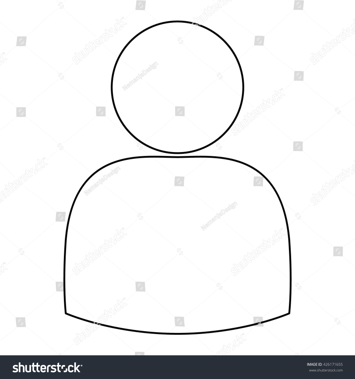 Human Silhouette Icon Stock Vector (Royalty Free) 426171655 | Shutterstock
