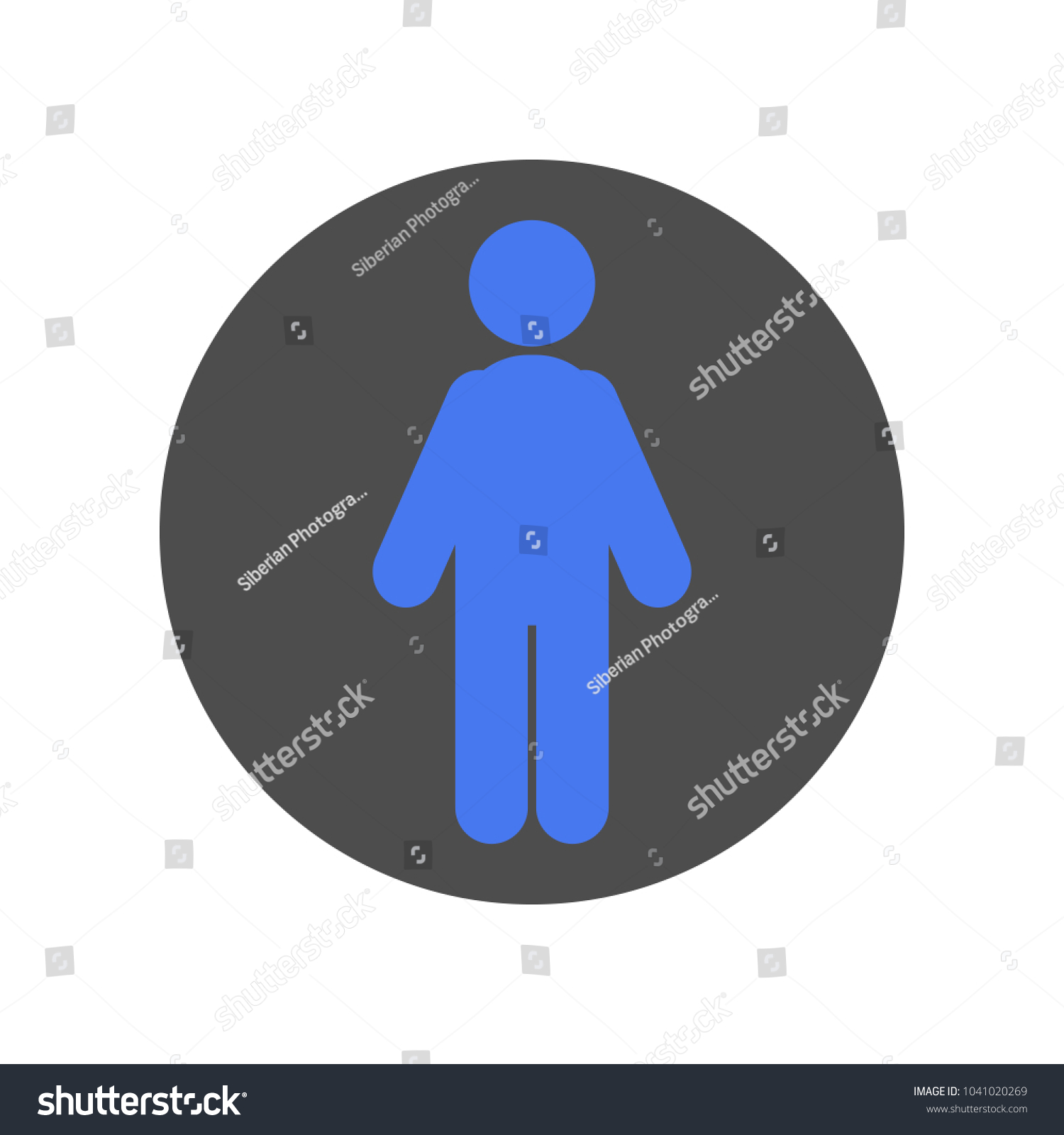 Human Silhouette Icon Vector Stock Vector (Royalty Free) 1041020269 ...