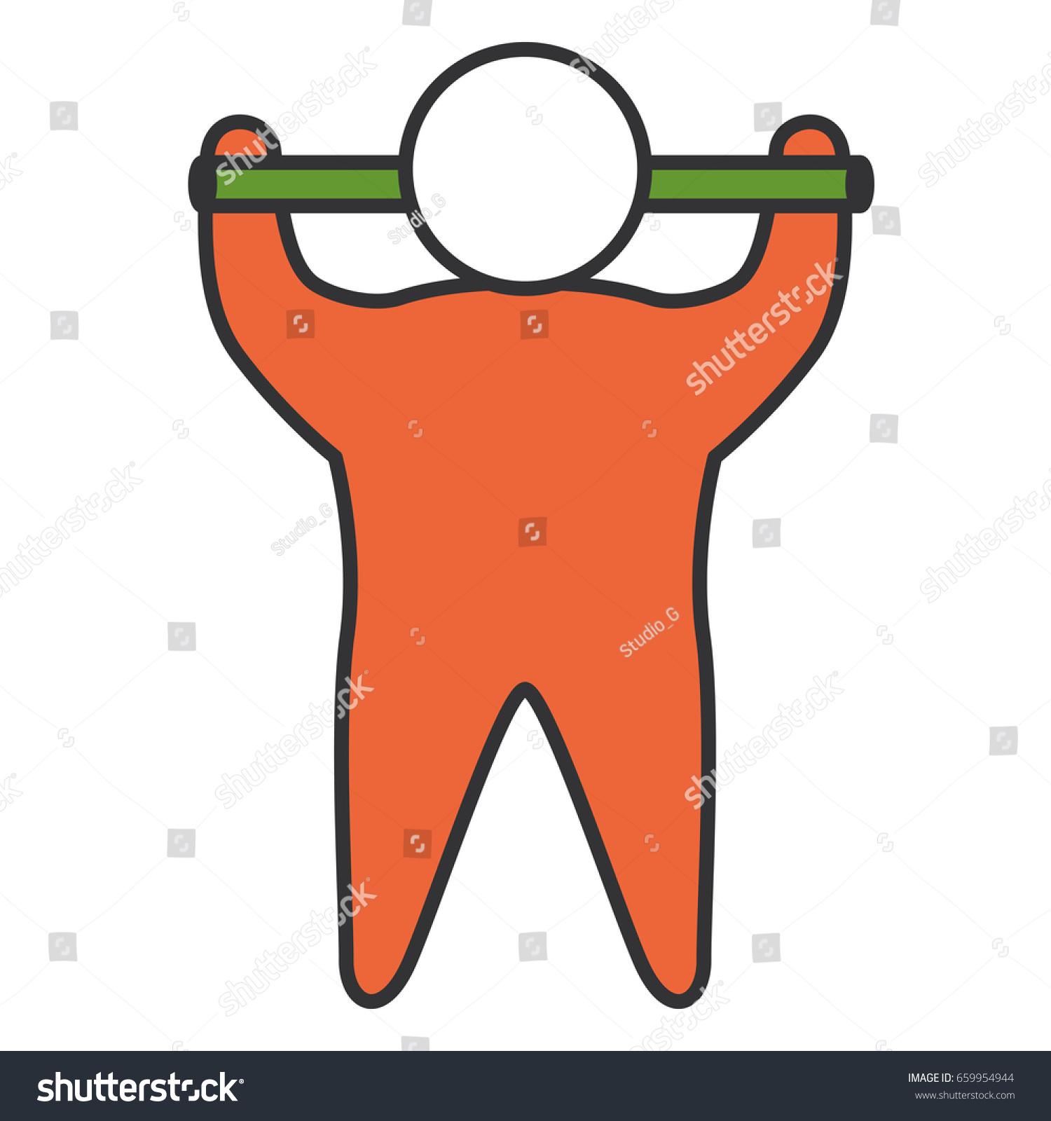 Human Silhouette Lifting Bar Stock Vector (Royalty Free) 659954944 ...