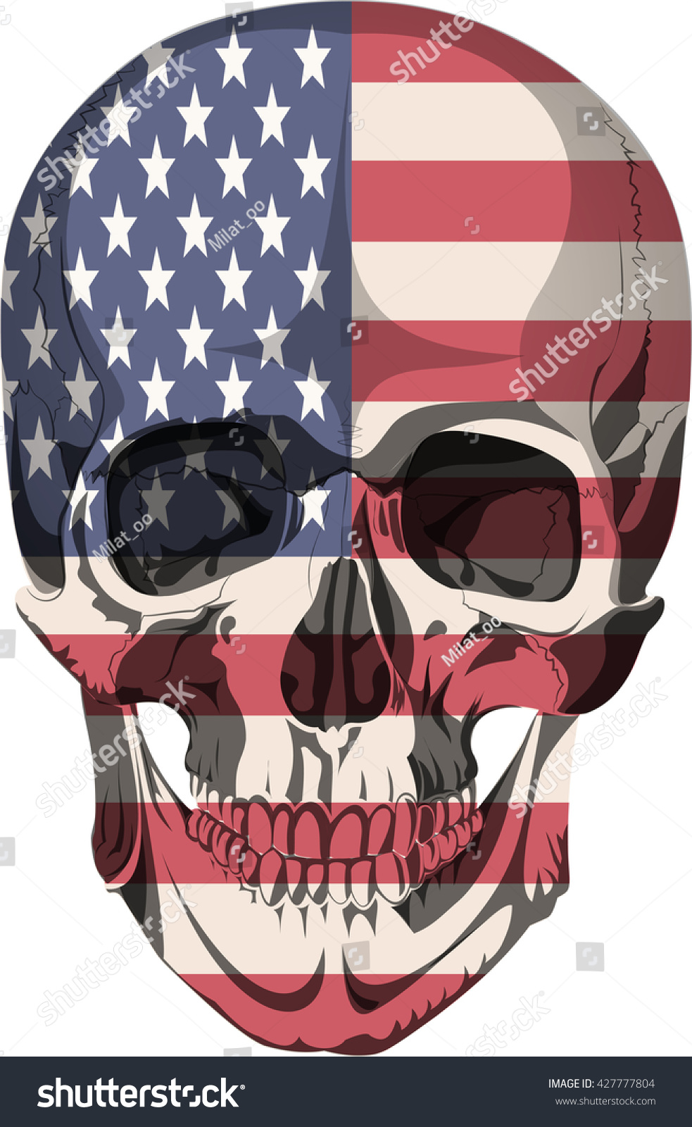 Human Skull Bones Skeleton Dead: เวกเตอร์สต็อก (ปลอดค่าลิขสิทธิ์) 427777804