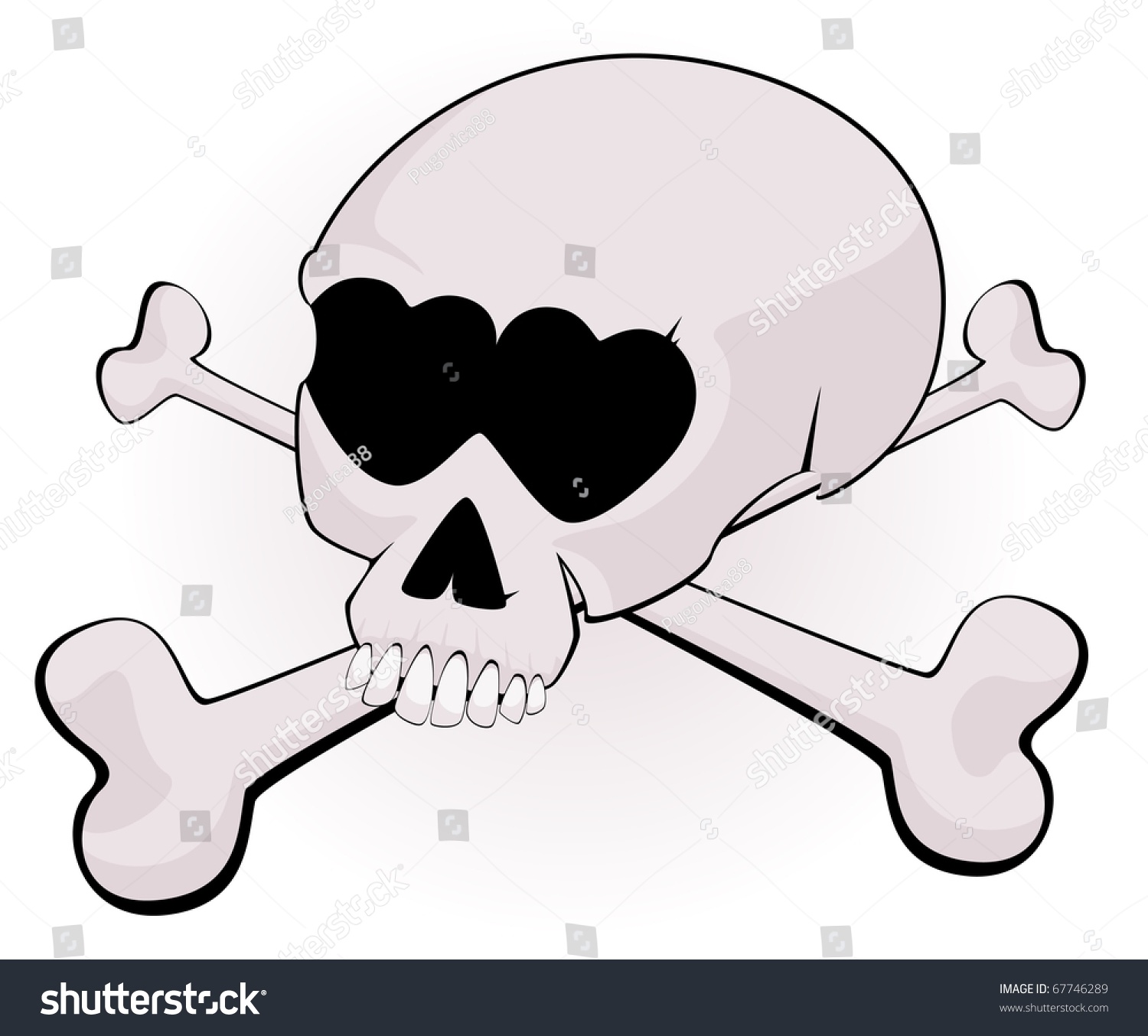Human Skull Halloween Stock Vector (Royalty Free) 67746289 | Shutterstock