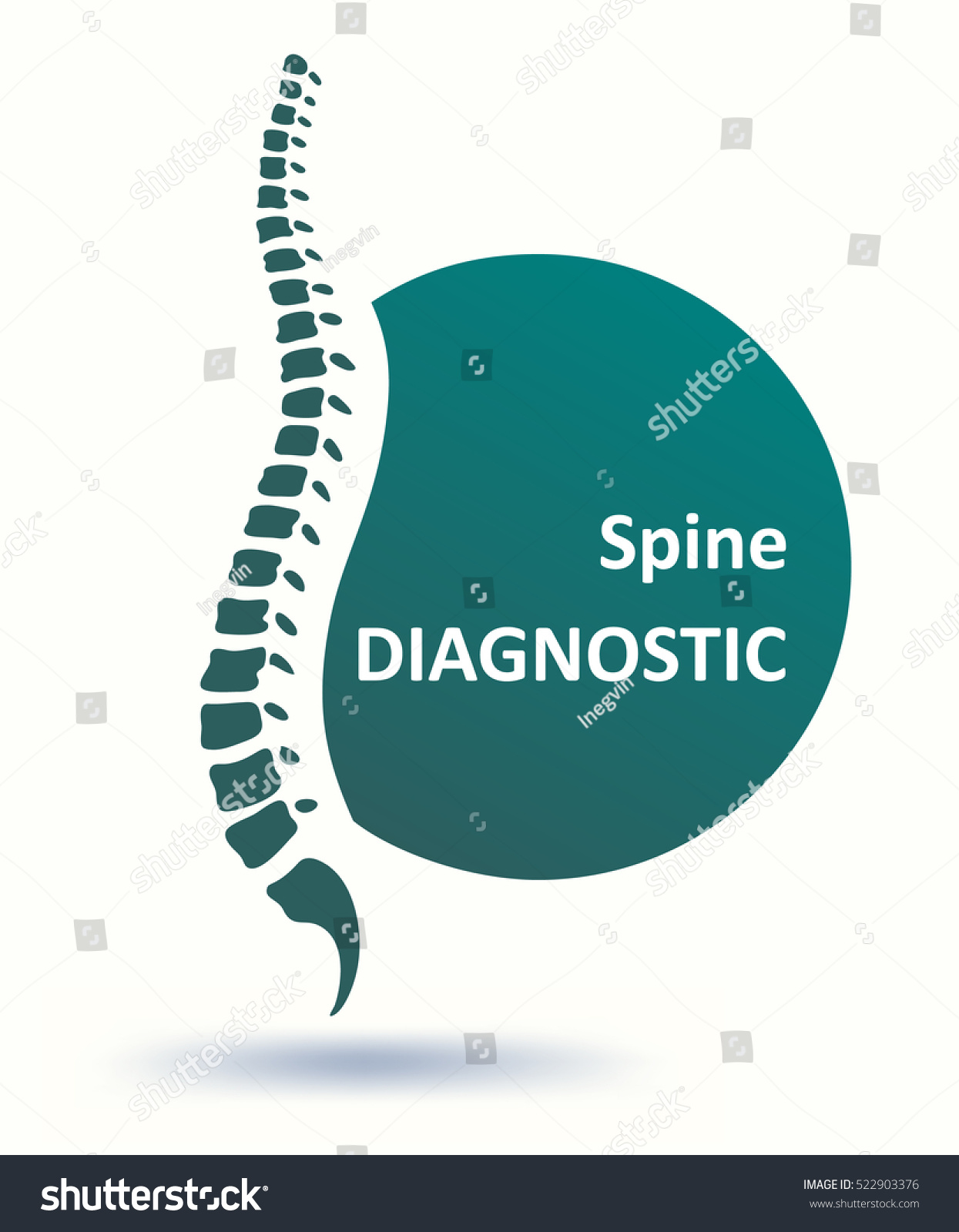 Human Spine Backbone Logo Template Stock Vector (Royalty Free) 522903376