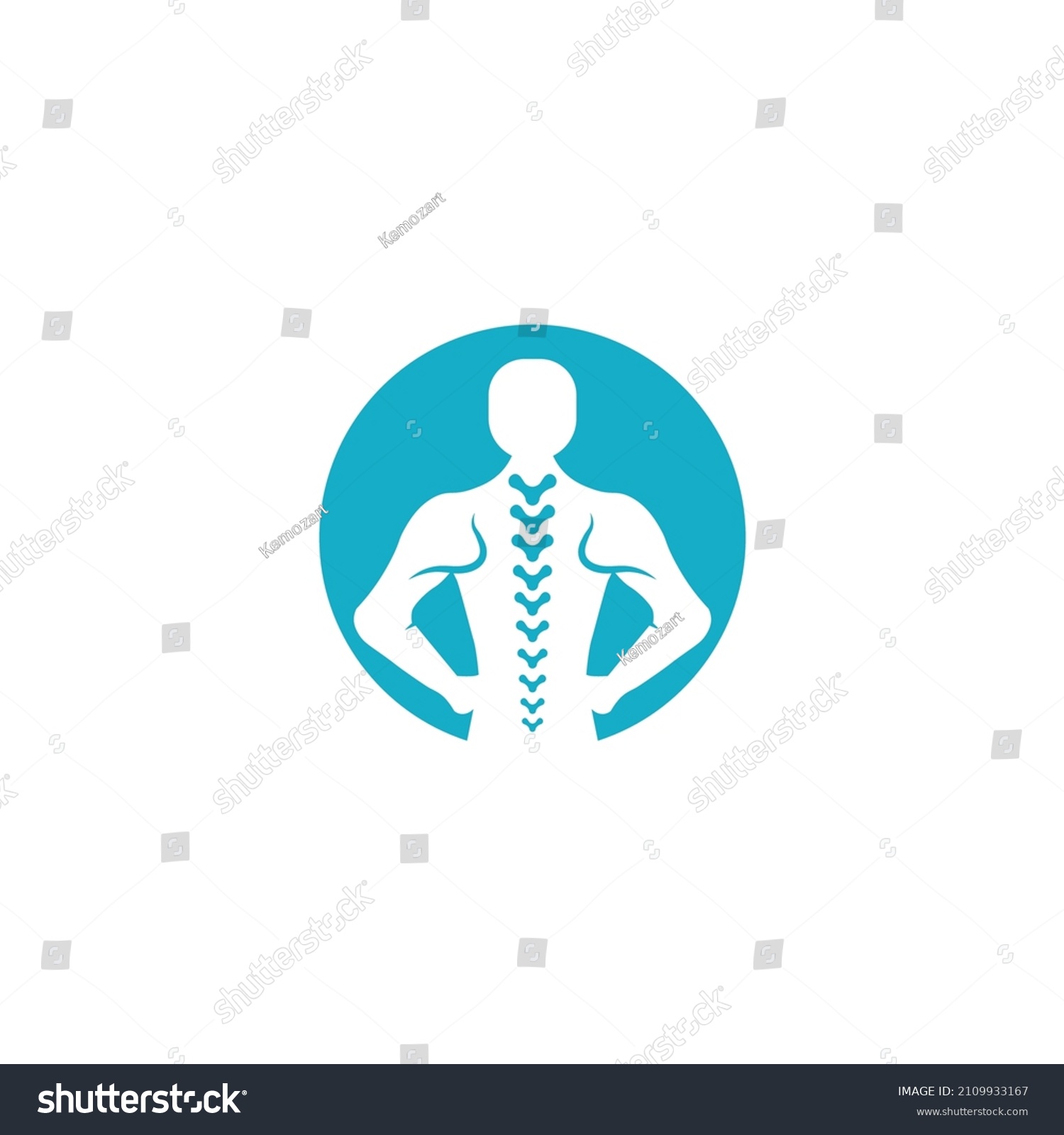 Human Spine Treatment Logo Design Stock Vector (Royalty Free ...