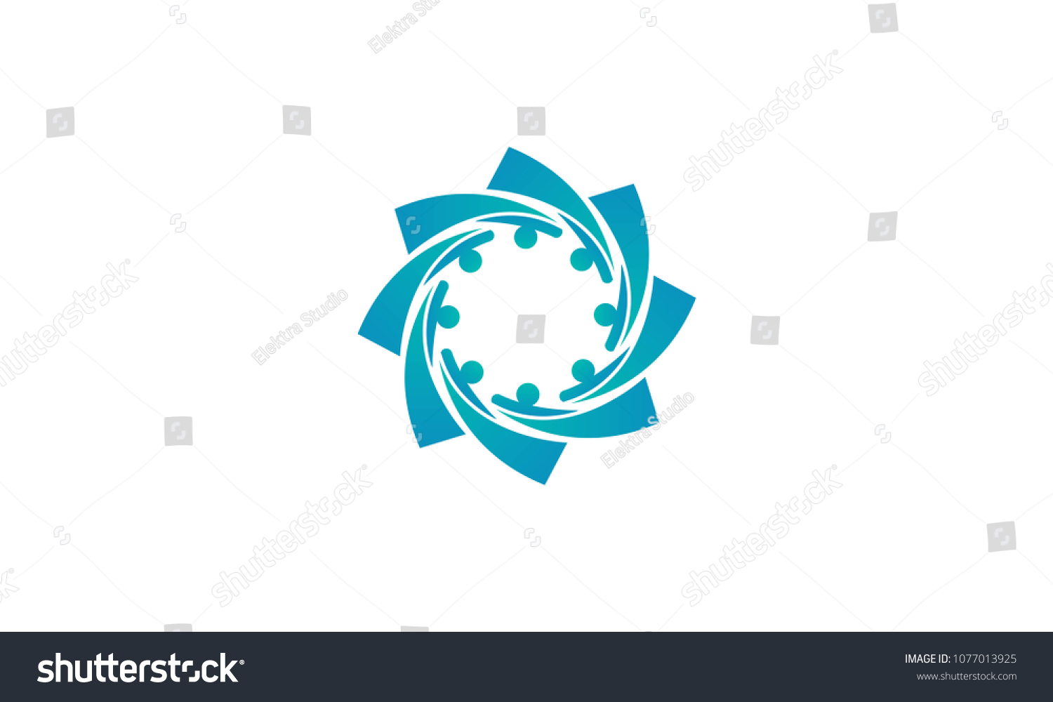 Human Support Logo Foundation Logo: vector de stock (libre de regalías ...
