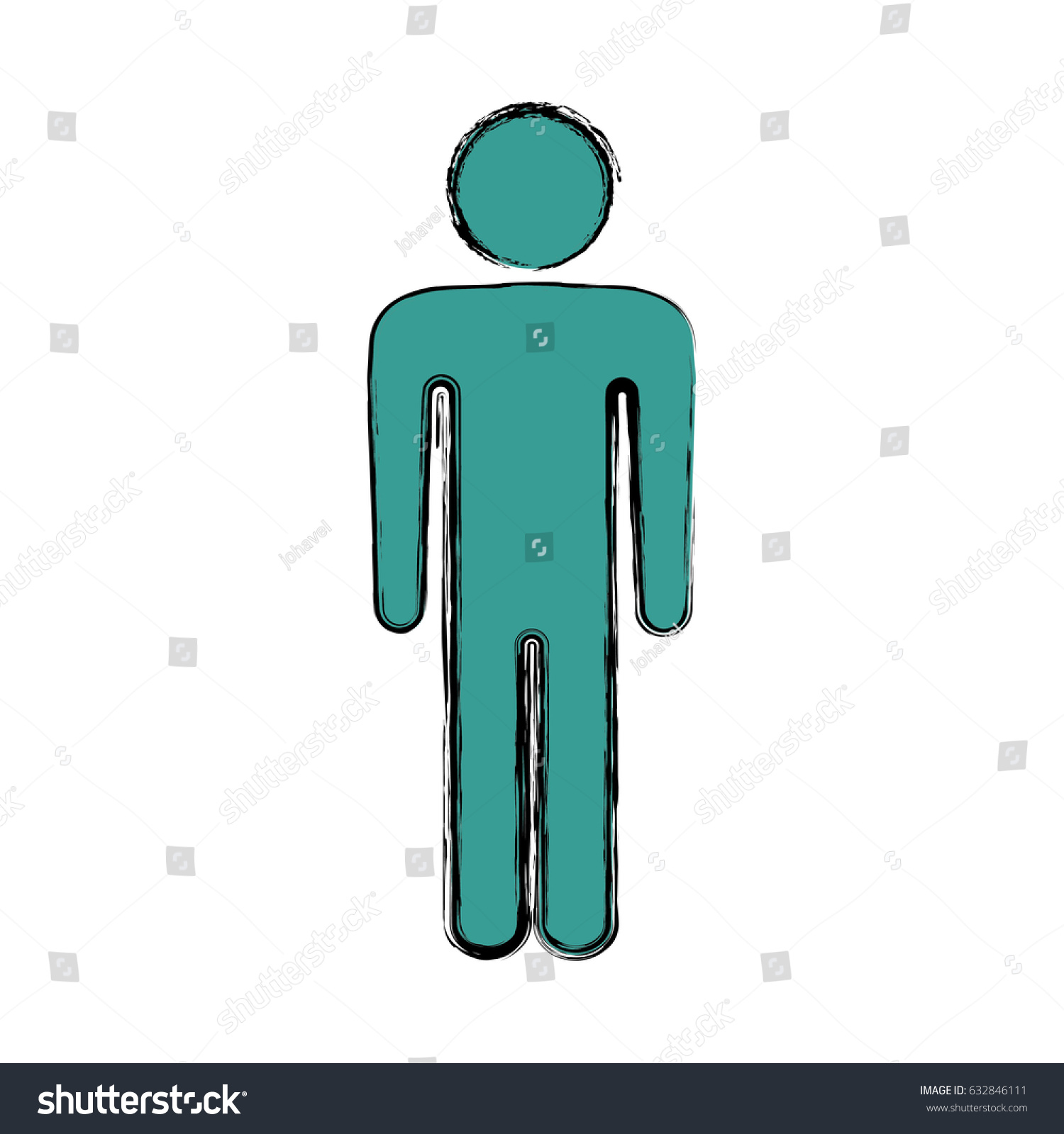 Human Symbol Pictogram Stock Vector (Royalty Free) 632846111 | Shutterstock