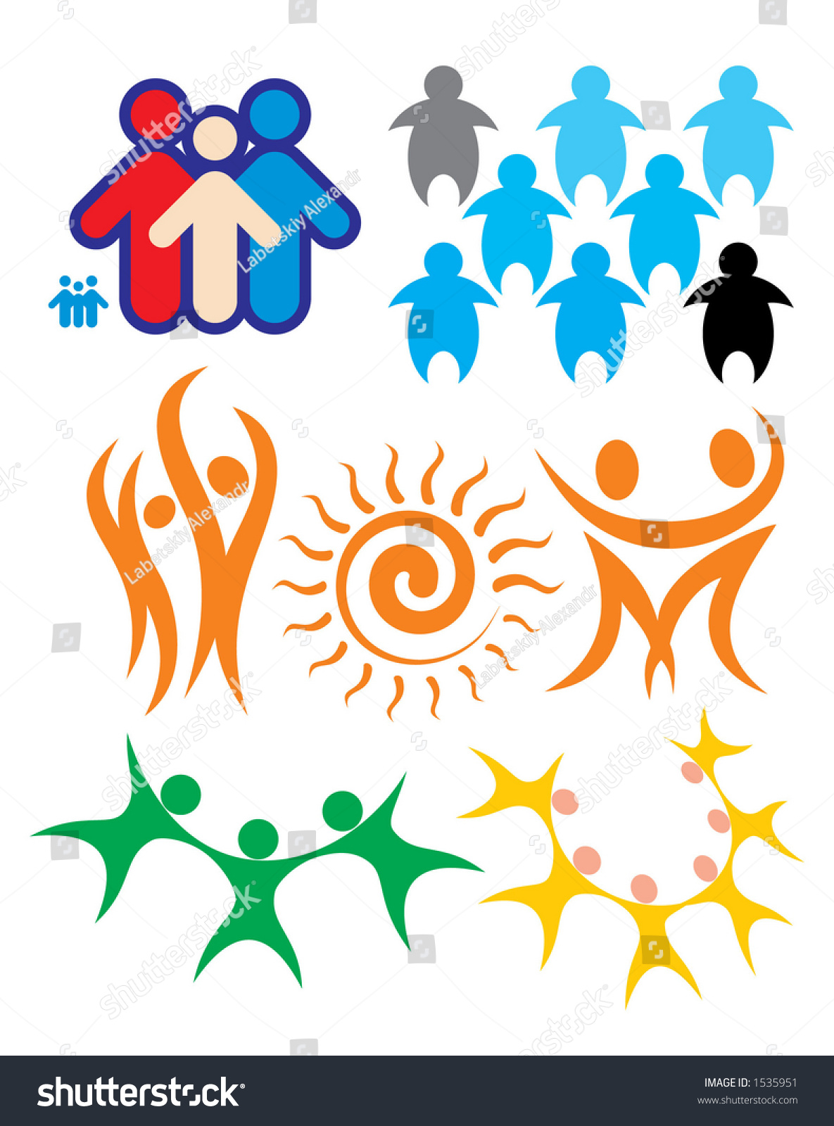 Human Symbols Stock Vector (Royalty Free) 1535951 | Shutterstock