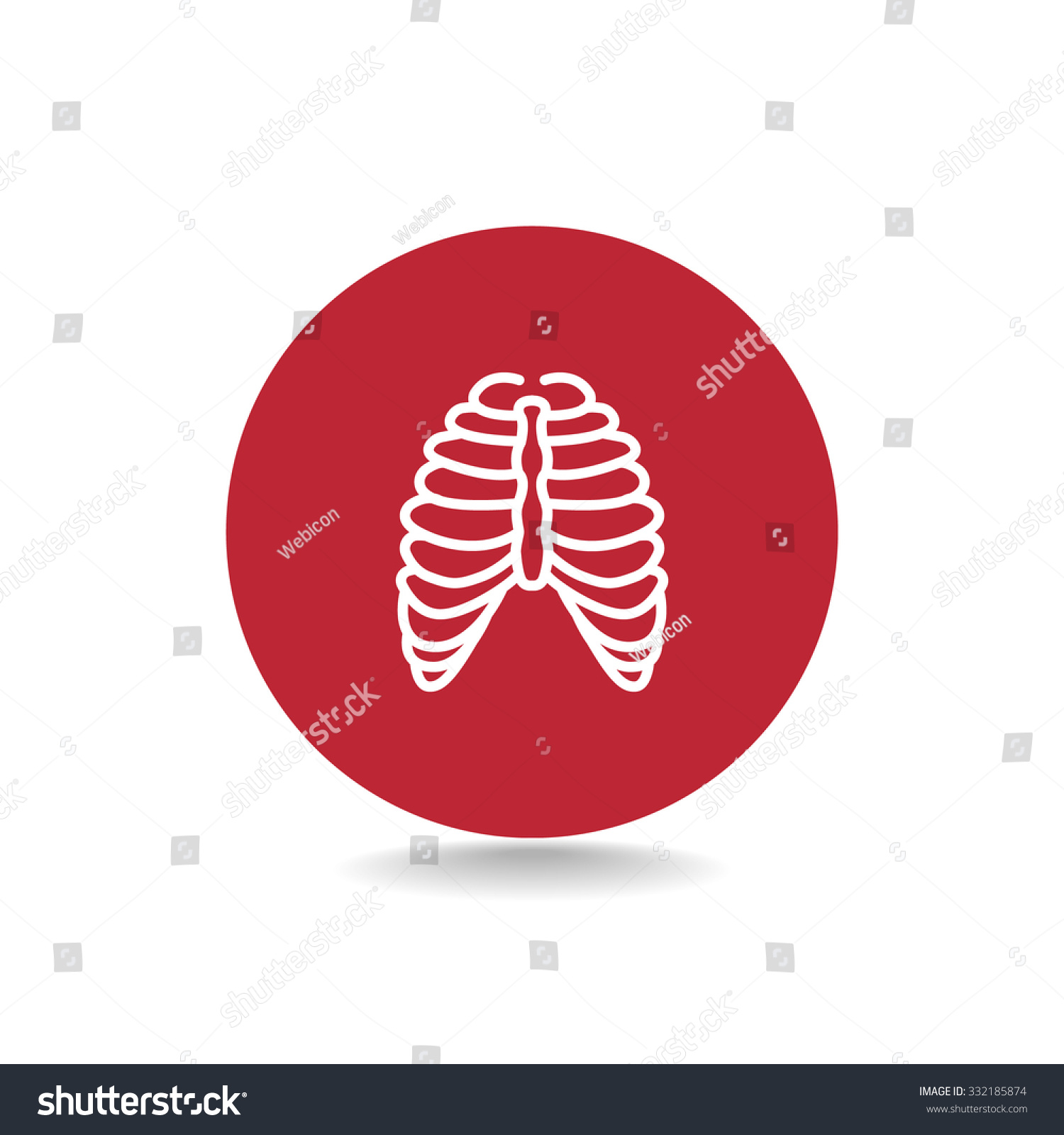 Human Thorax Icon Stock Vector (Royalty Free) 332185874 | Shutterstock
