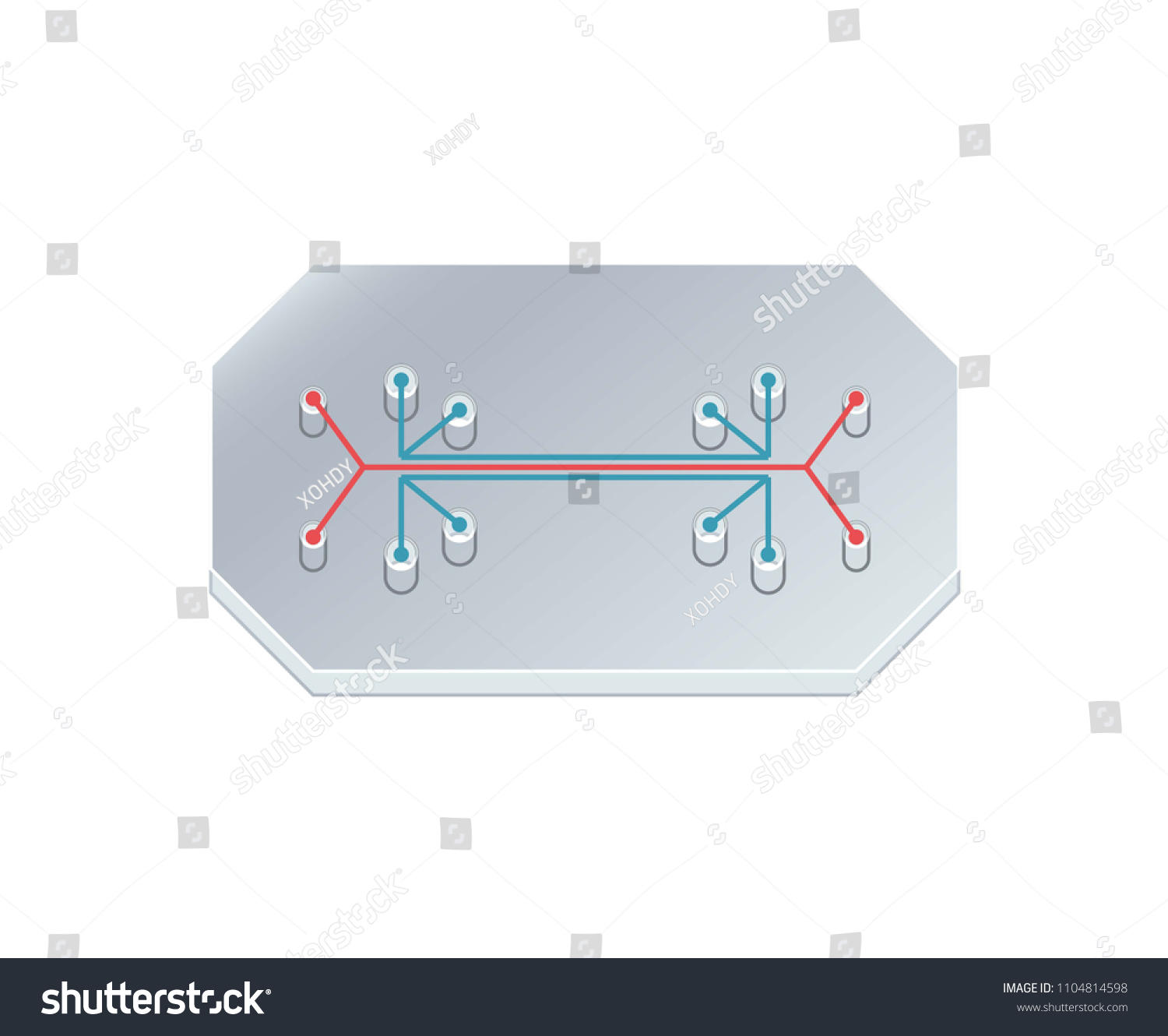 Human Tissue Chip Stock Vector (Royalty Free) 1104814598 | Shutterstock