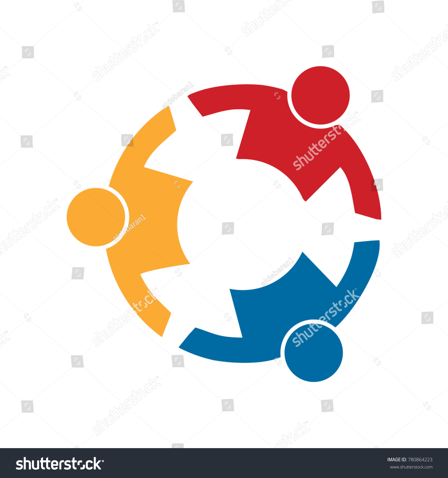 Human Together Symbol Stock Vector (Royalty Free) 780864223