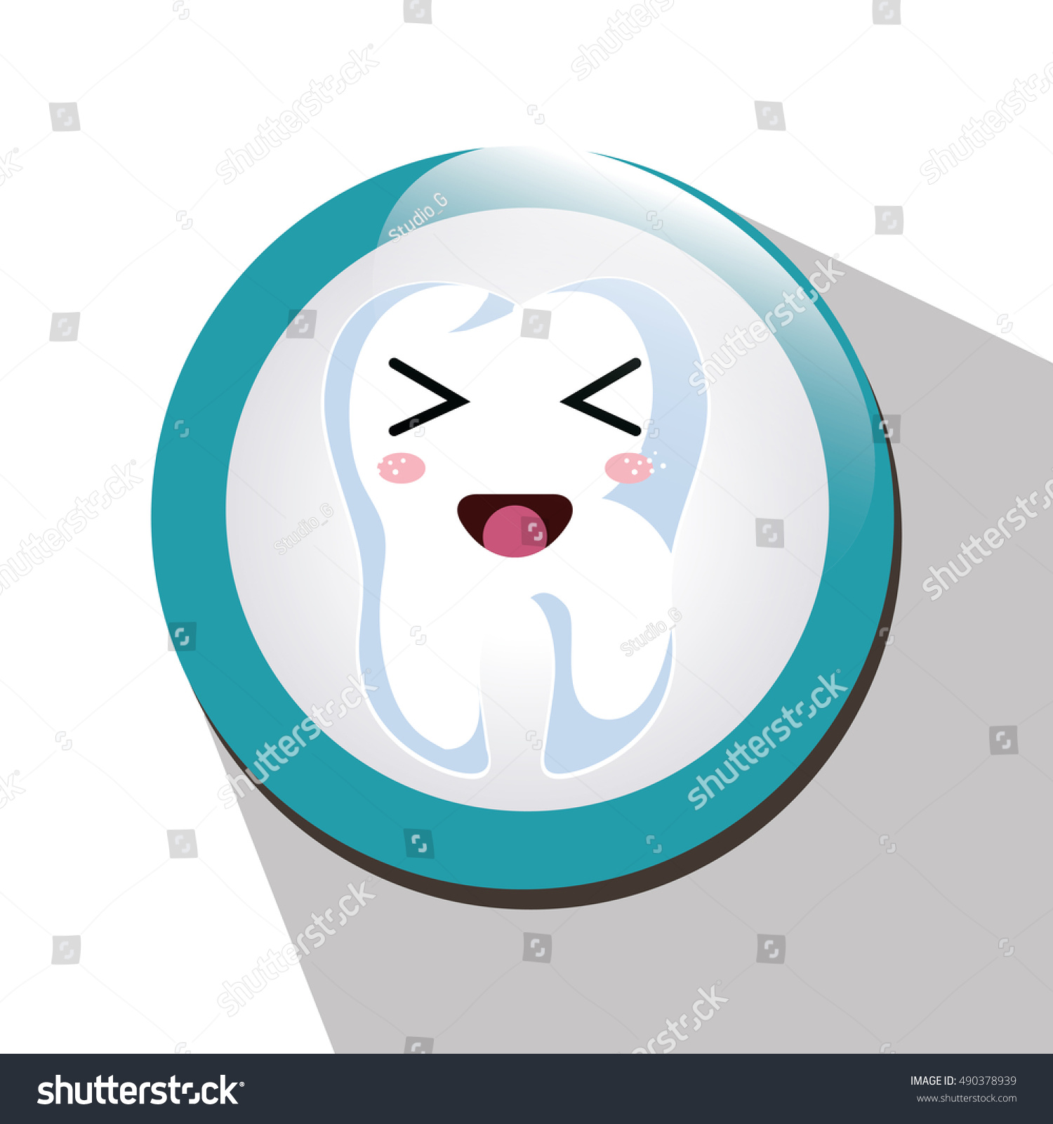 Human Tooth Cartoon Stock Vector (Royalty Free) 490378939 | Shutterstock