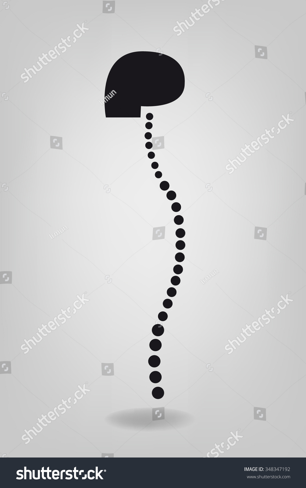 Human Vertebral Column Icon Design Stock Vector (Royalty Free) 348347192