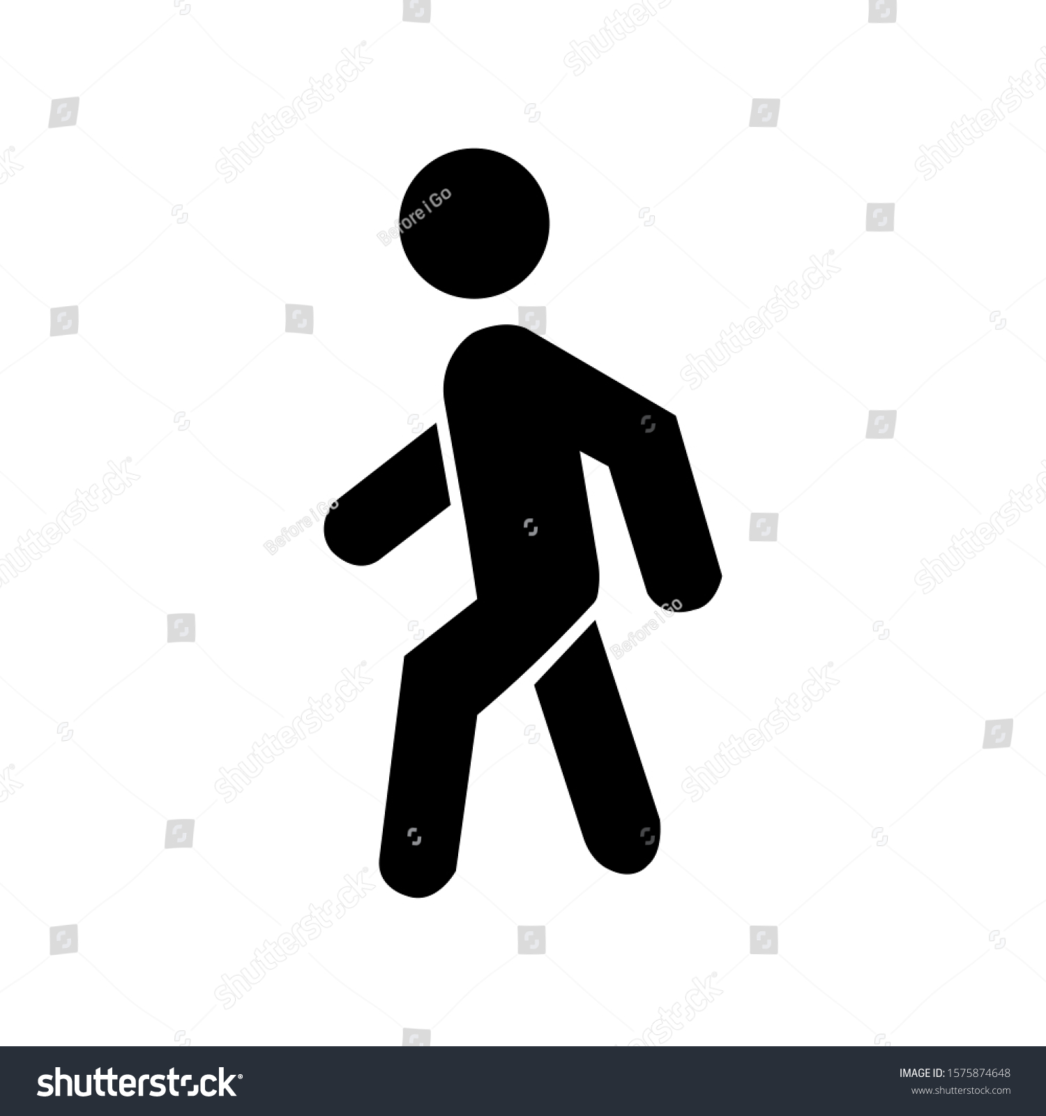 Human Walk Icon Flat Simple Vector: vector de stock (libre de regalías ... Human Walk Icon Flat Simple Vector: vector de stock (libre de regalías ...
