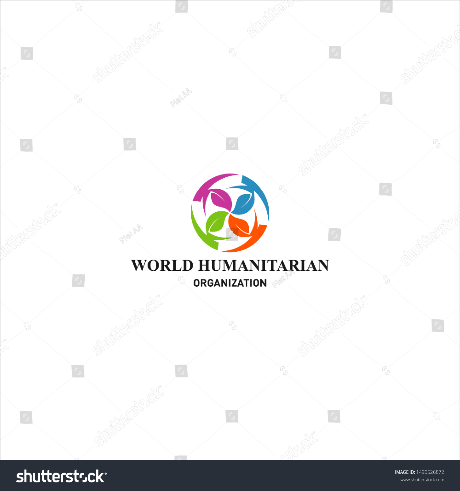 Humanitarian Logo Design Concept Template Stock Vector (Royalty Free ...