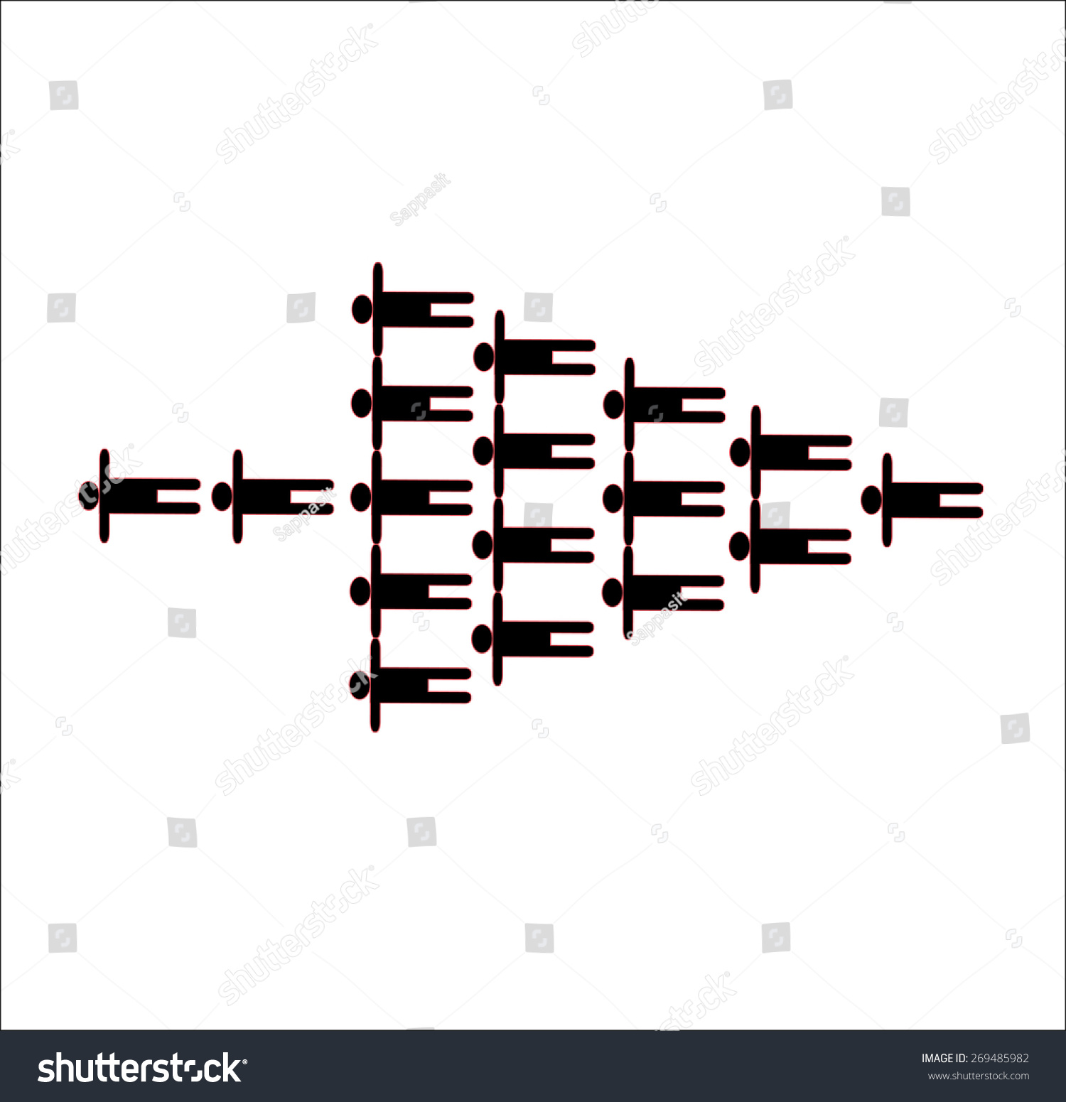 Humans Arrow Iconvector Stock Vector (Royalty Free) 269485982 ...