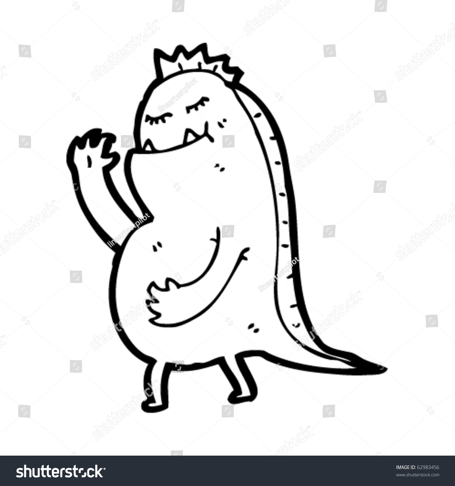 Hungry Monster Cartoon Stock Vector (Royalty Free) 62983456
