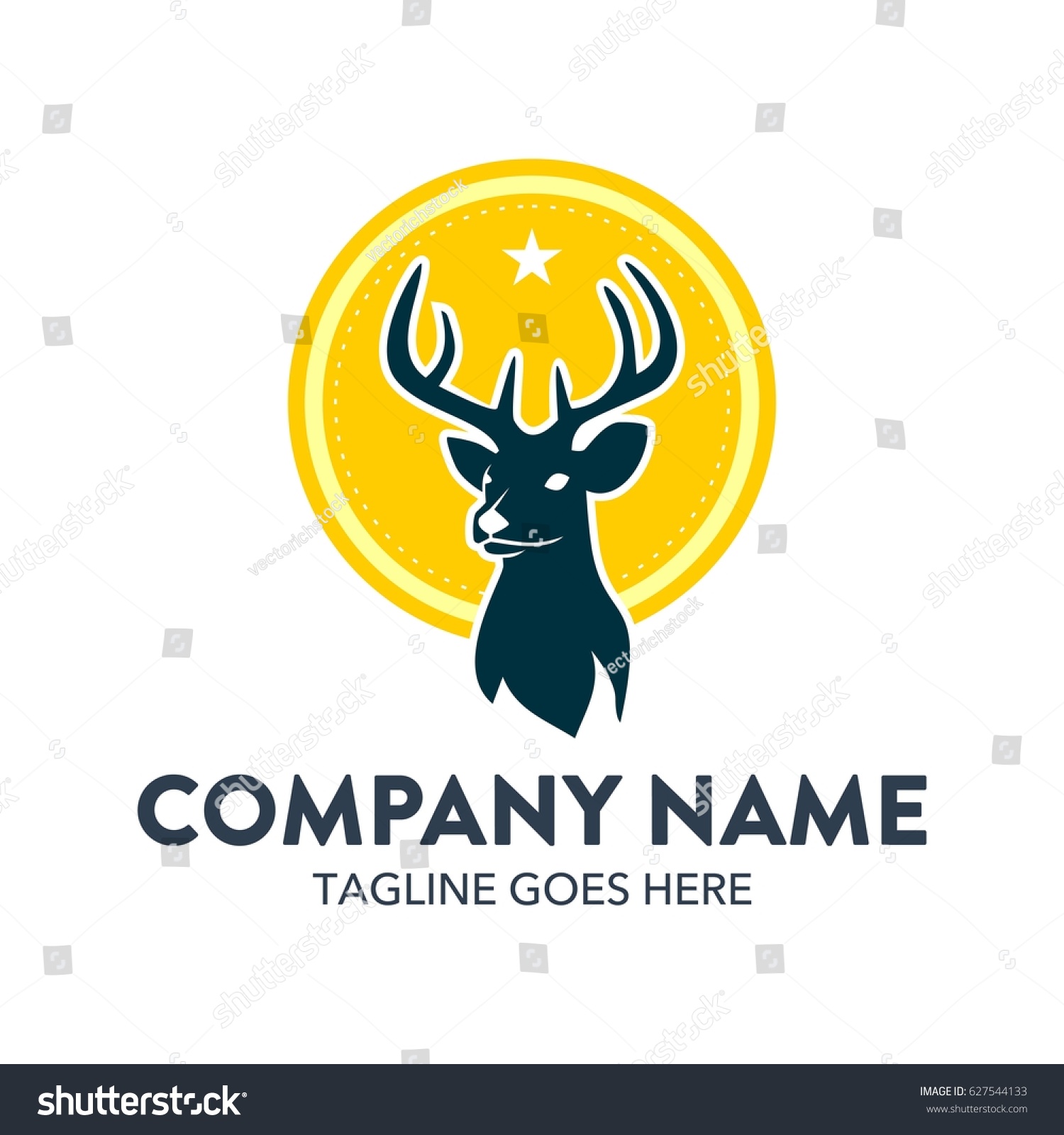 Hunting Logo Stock Vector (Royalty Free) 627544133 | Shutterstock