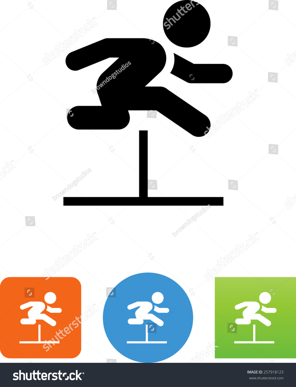 Hurdler Icon 스톡 벡터(로열티 프리) 257918123 | Shutterstock