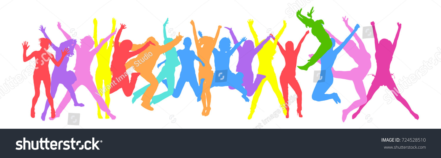 Hurray Team Isolated Over White Stock Vector (Royalty Free) 724528510