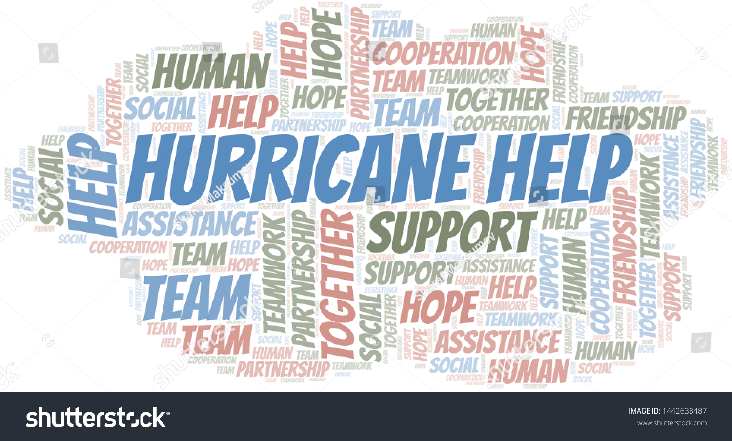 Hurricane Help Word Cloud Vector Made Stock Vector (Royalty Free ...