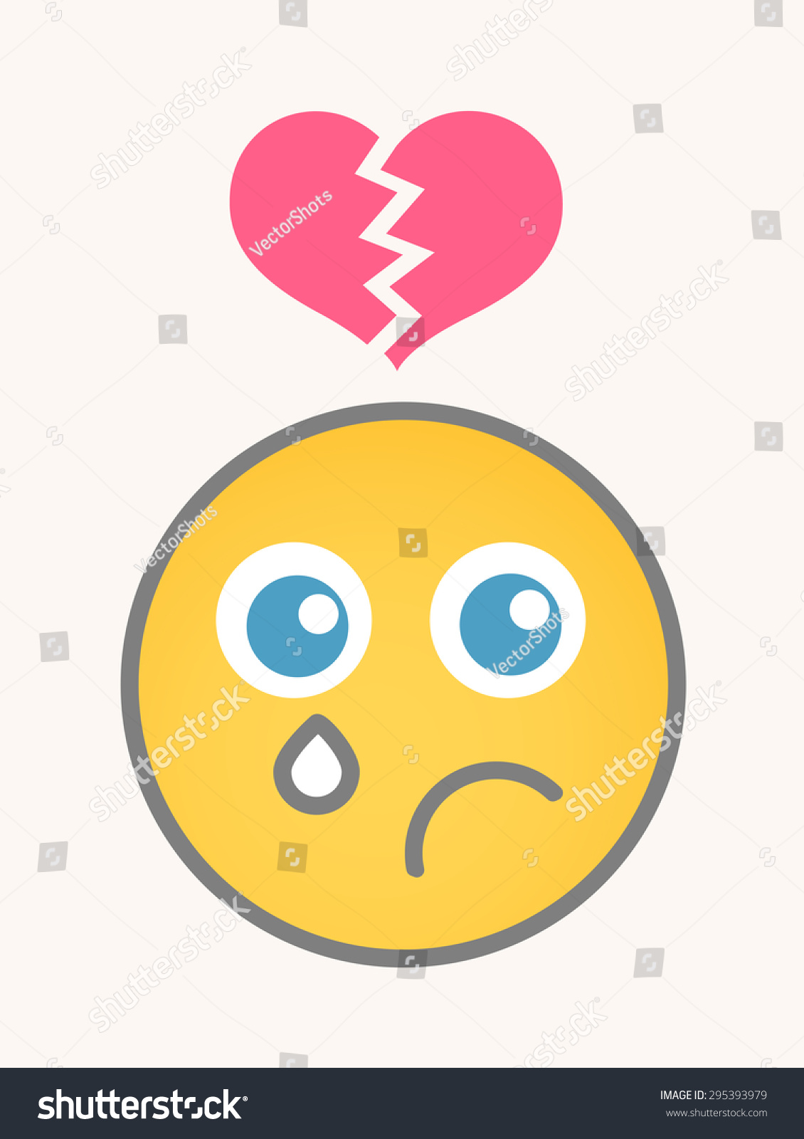 Hurt Cartoon Smiley Vector Face Stock Vector (Royalty Free) 295393979 ...