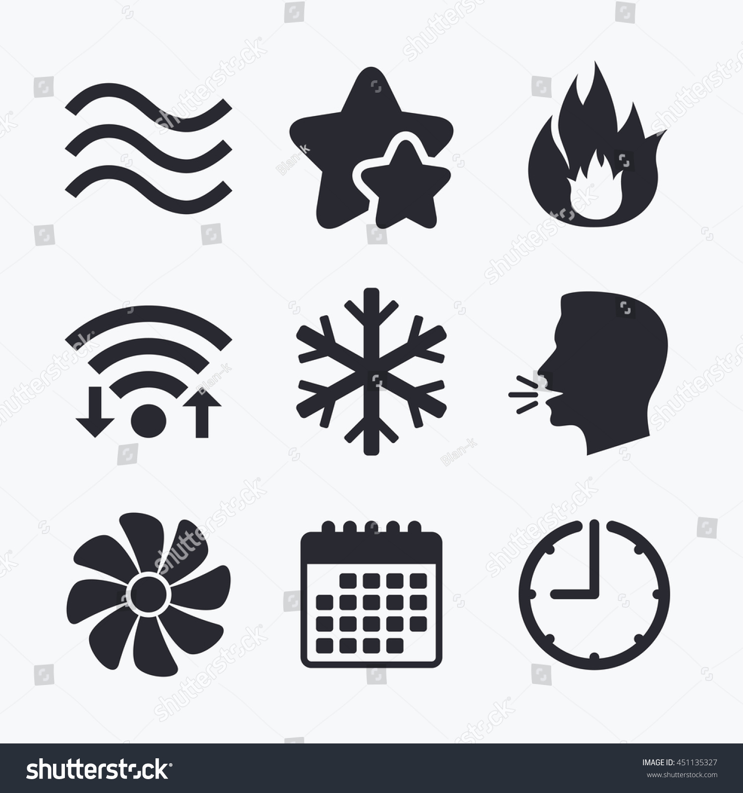 Hvac Icons Heating Ventilating Air Conditioning Stock Vector (Royalty ... Hvac Icons Heating Ventilating Air Conditioning Stock Vector (Royalty ...