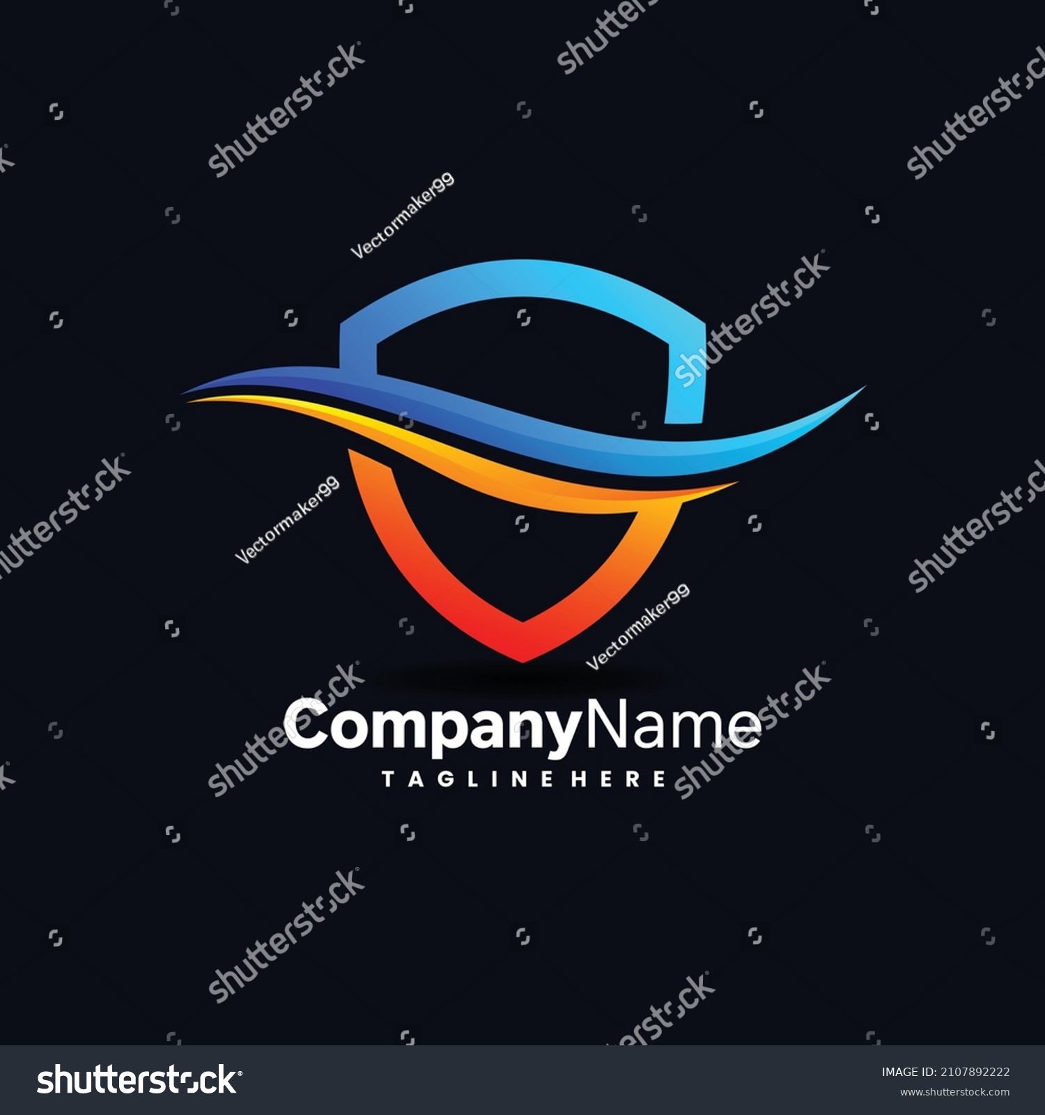 Hvac Logo Shield Concept Stock Vector (Royalty Free) 2107892222 ...