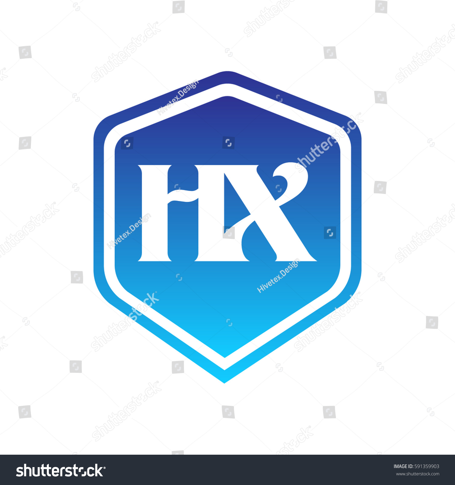 Hx Logo Stock Vector (Royalty Free) 591359903 | Shutterstock