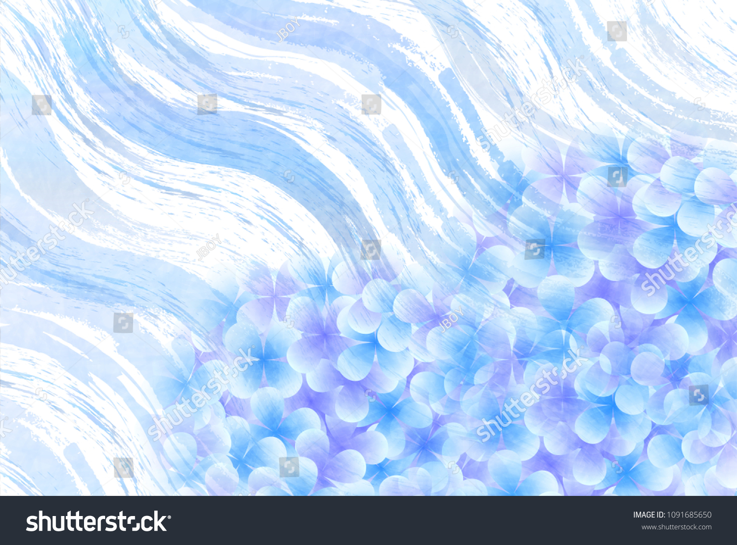 Hydrangea Rainy Season Flower Background Stock Vector (Royalty Free ... Hydrangea Rainy Season Flower Background Stock Vector (Royalty Free ...